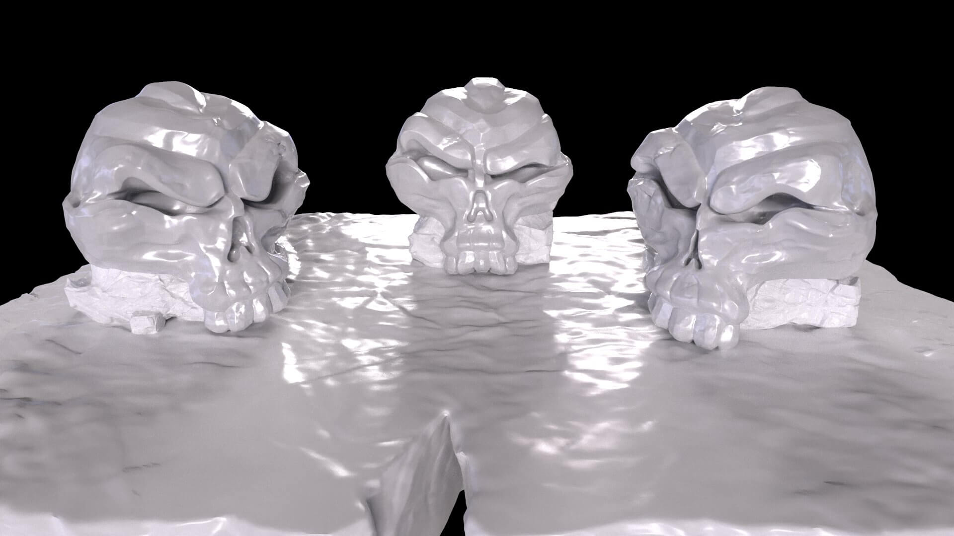 Stylized Magic Skulls - 3D Model by 3D_Kod