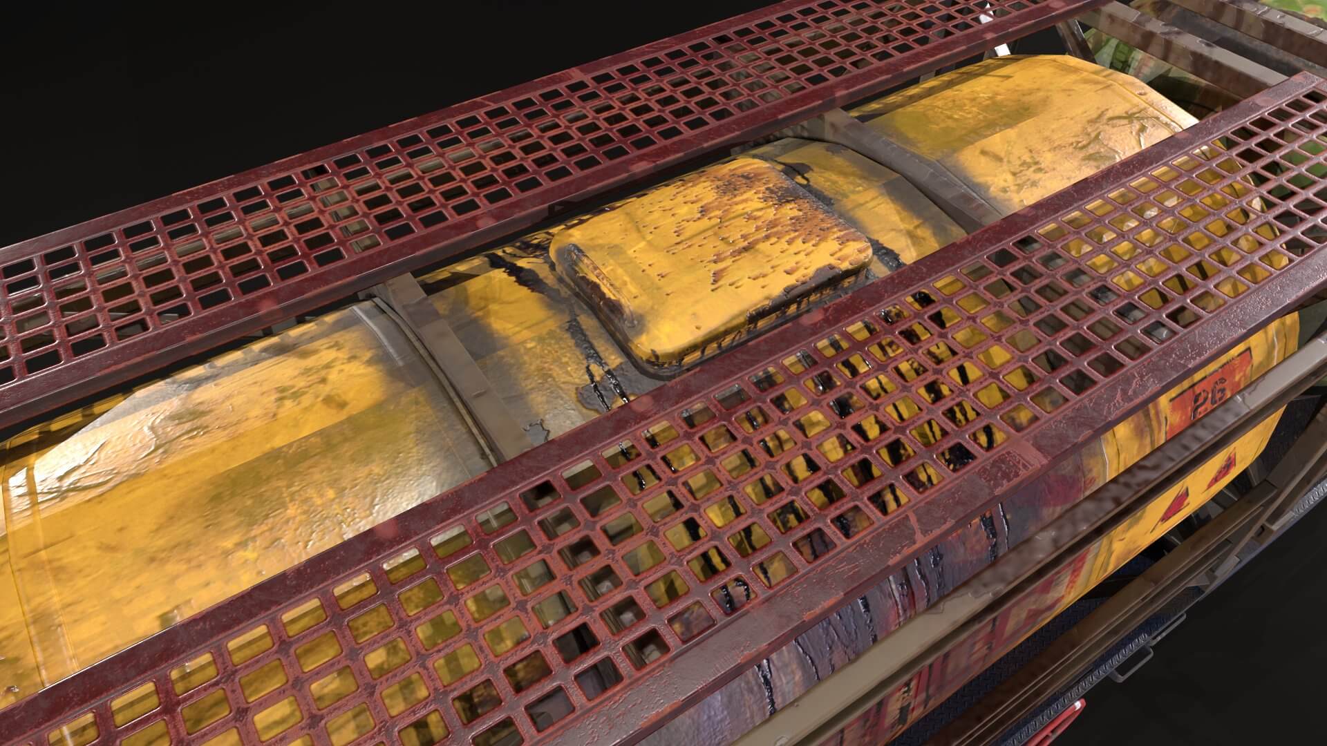 Stylized Railway Wagon with Tanks - 3D Model by 3D_Kod