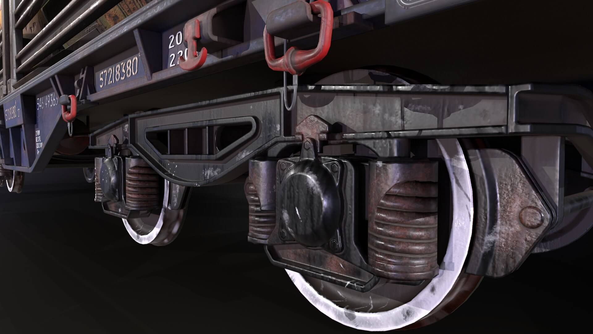 Stylized Railway Wagon with Tanks - 3D Model by 3D_Kod