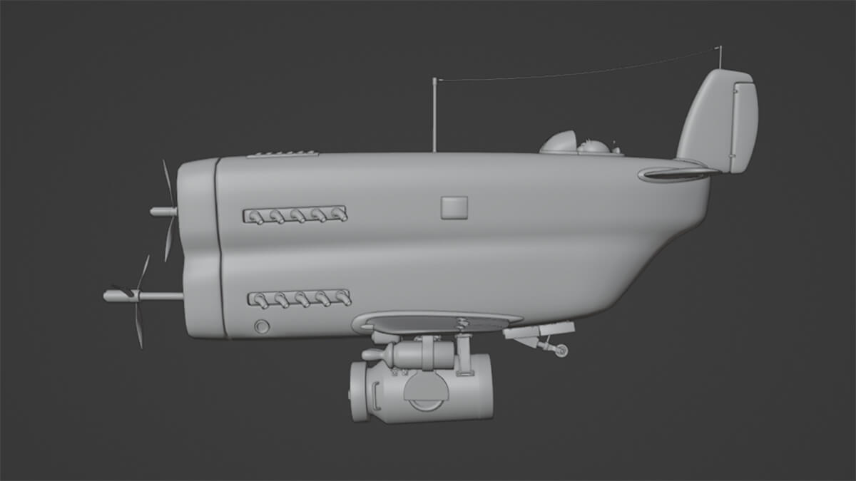 Stylized Red Airplane - 3D Model by 3D_Kod