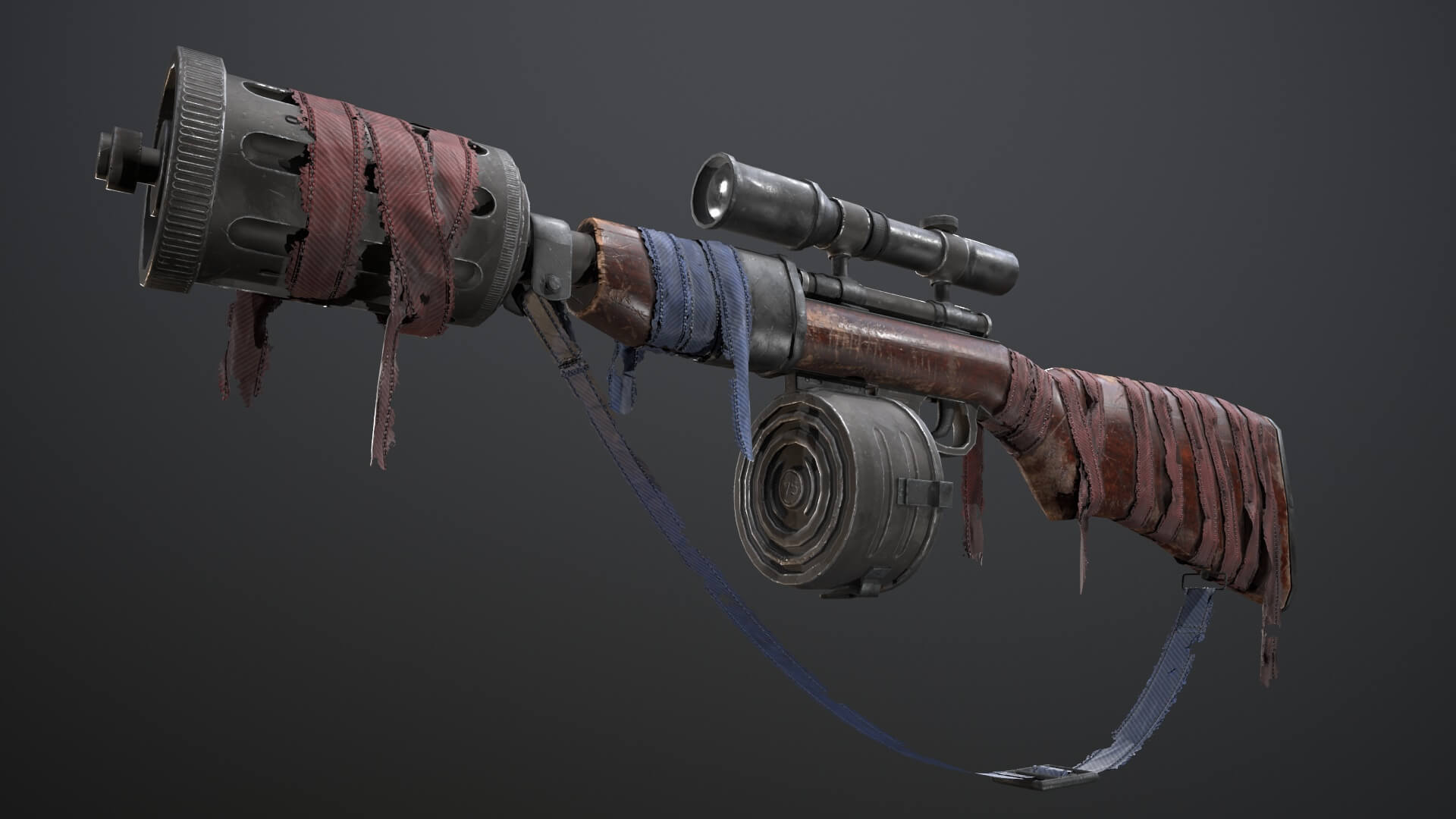 Stylized Sniper Rifle - 3D Model by 3D_Kod