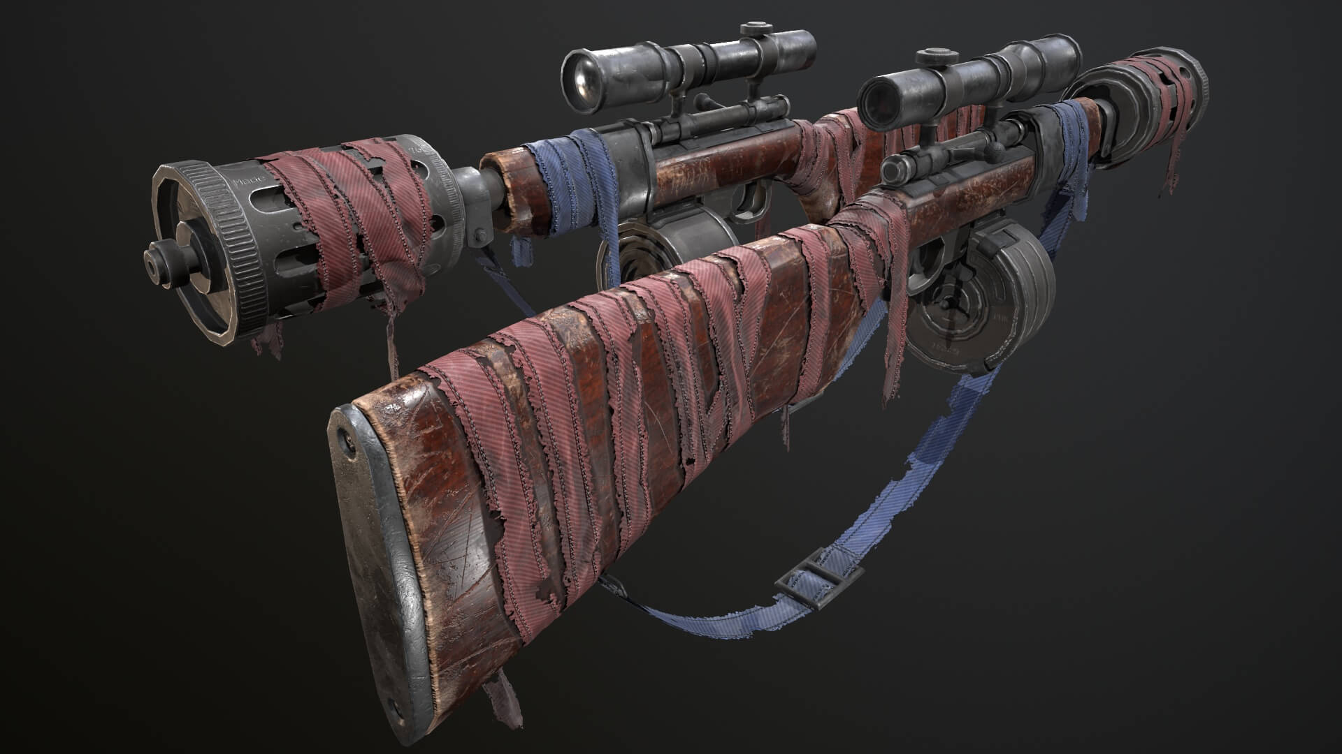 Stylized Sniper Rifle - 3D Model by 3D_Kod