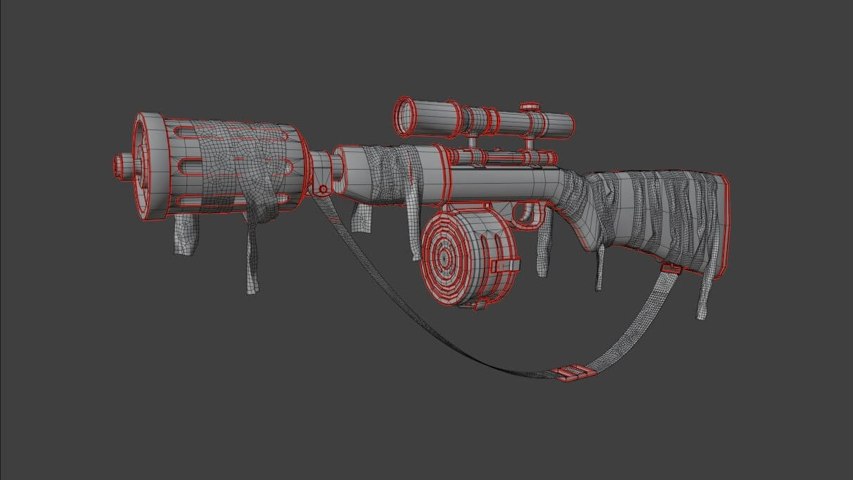 Stylized Sniper Rifle - 3D Model by 3D_Kod