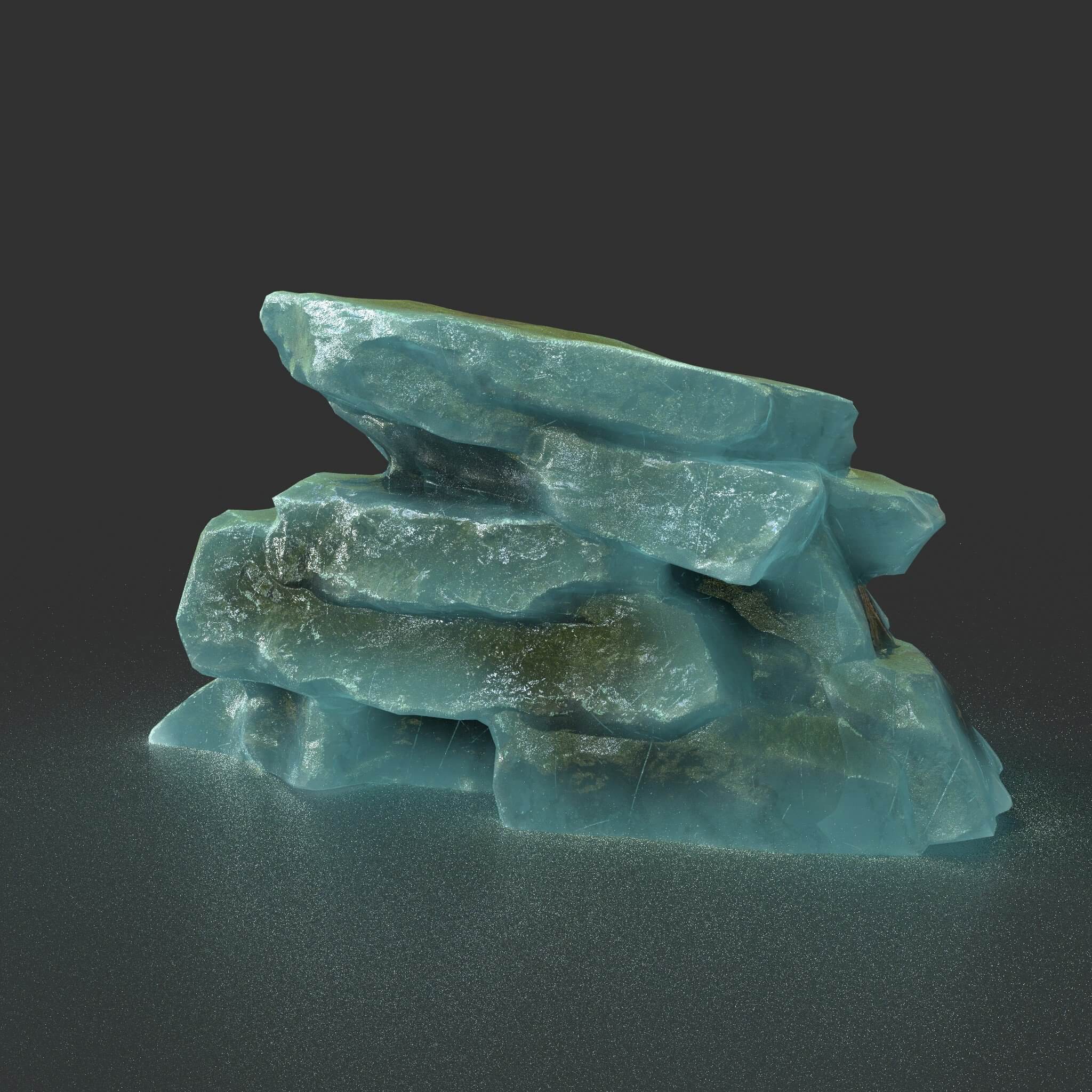 Big Ice Formation 200928 - Frozen 3D Model by 3d-landscape