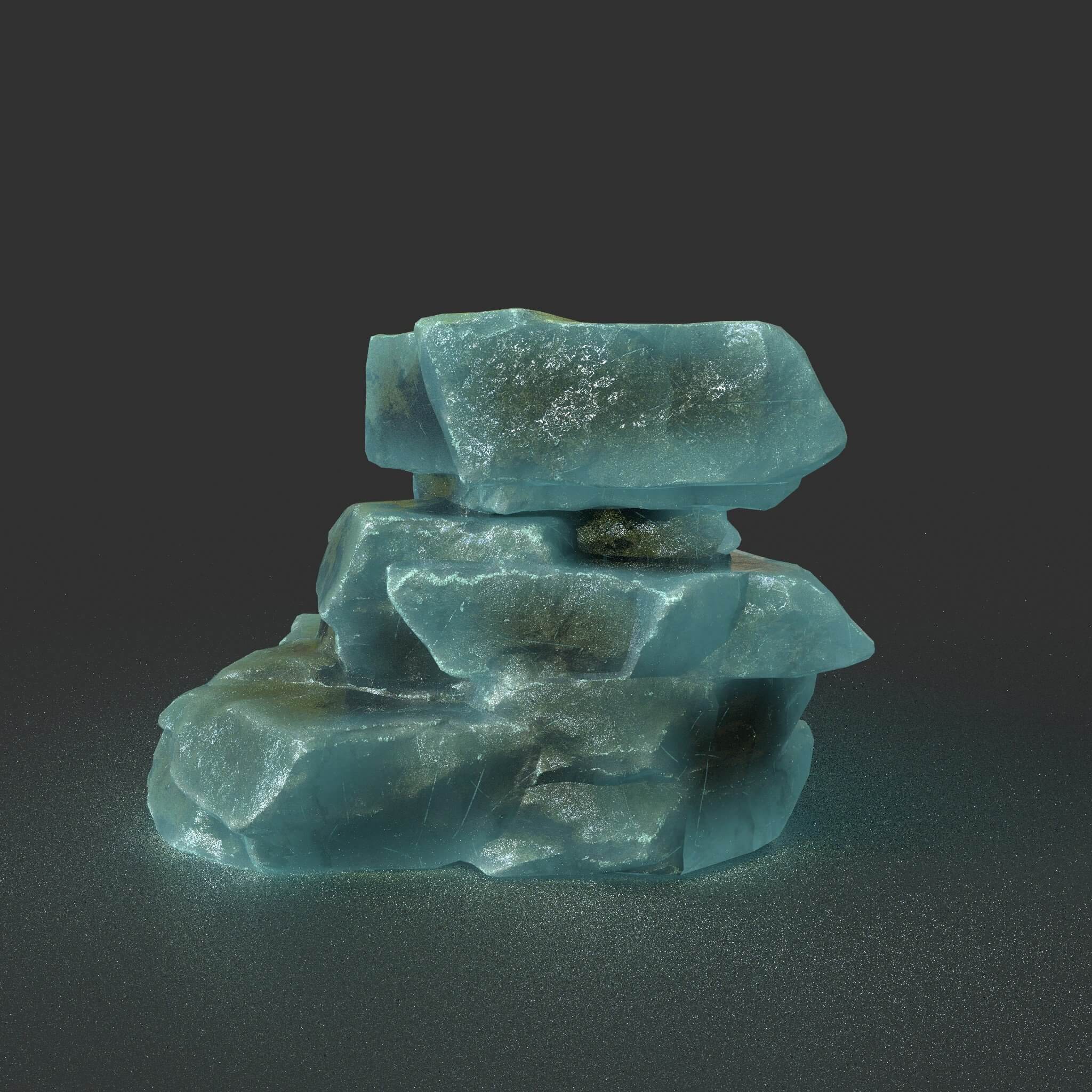 Big Ice Formation 200928 - Frozen 3D Model by 3d-landscape