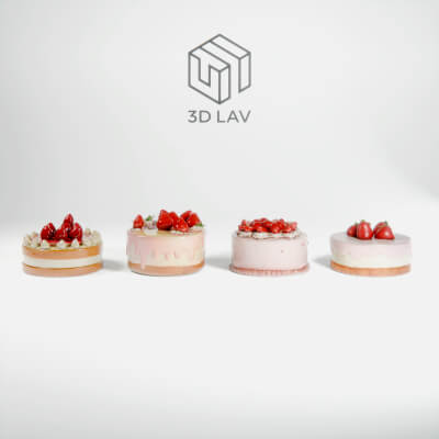 Realistic Cakes - 3D Model by 3D LAV