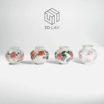 Realistic Ceramic Vases - 3D Model by 3D LAV