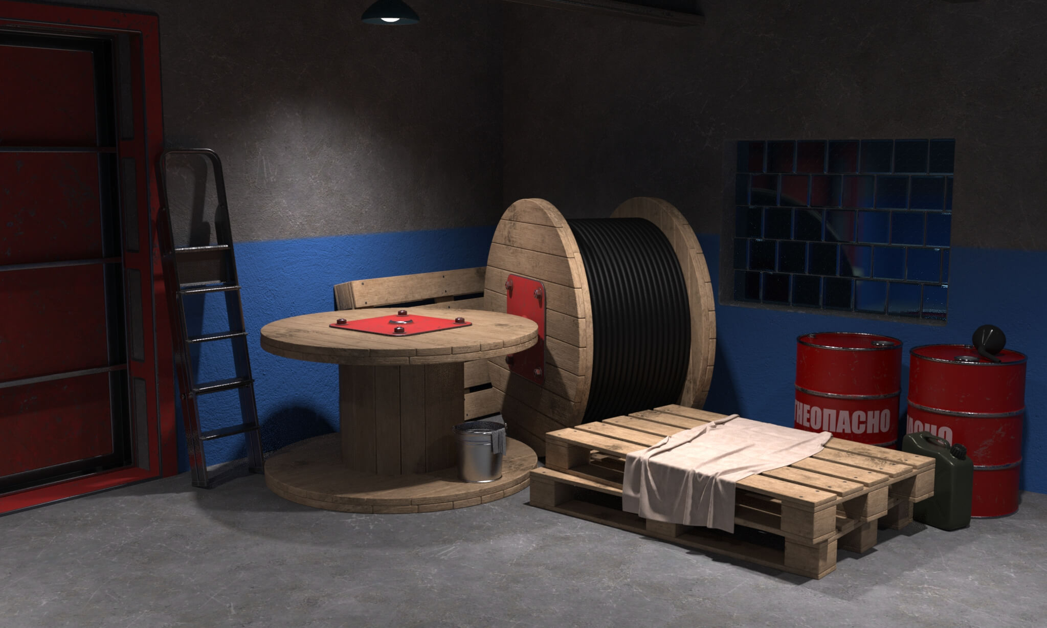 Technical Room for DAZ Studio by 3D_Life
