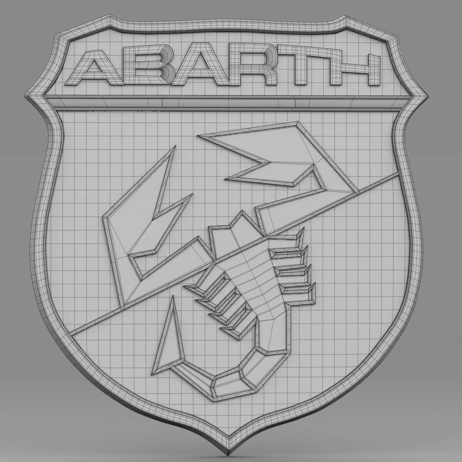 Abarth Logo - 3D Model by 3d_logoman