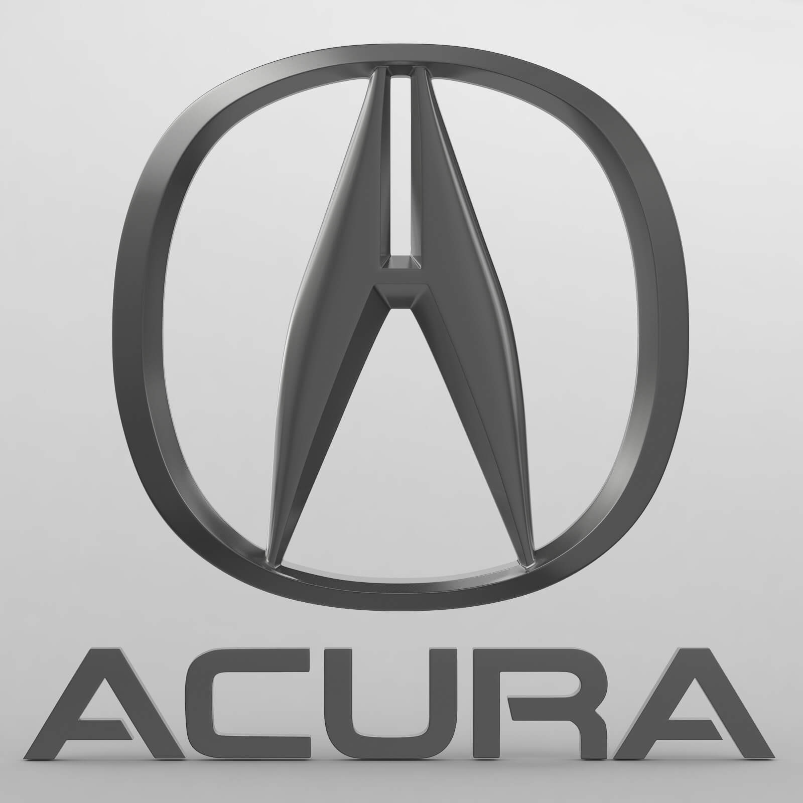 Black Acura Logo