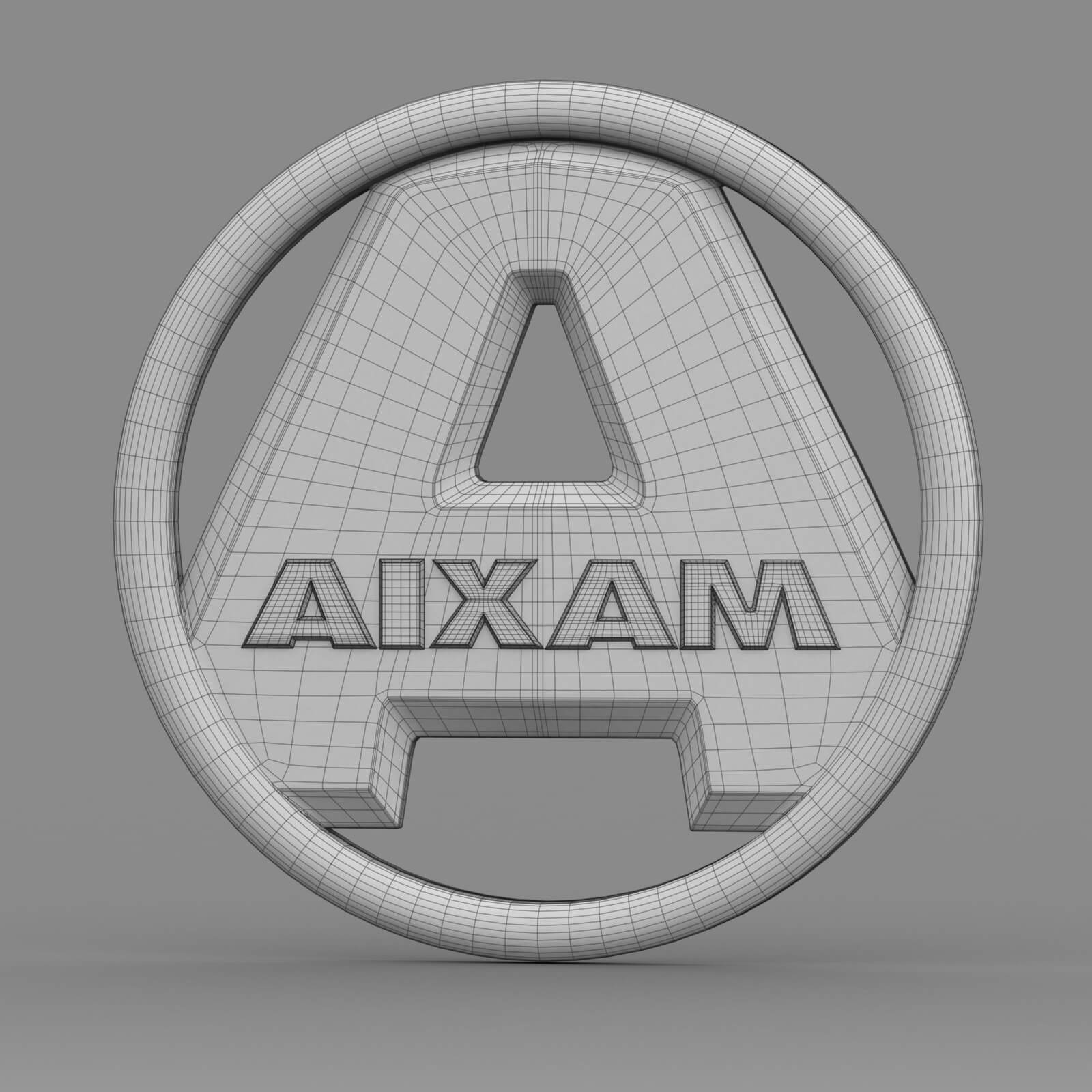 Aixam Logo - 3D Model by 3d_logoman