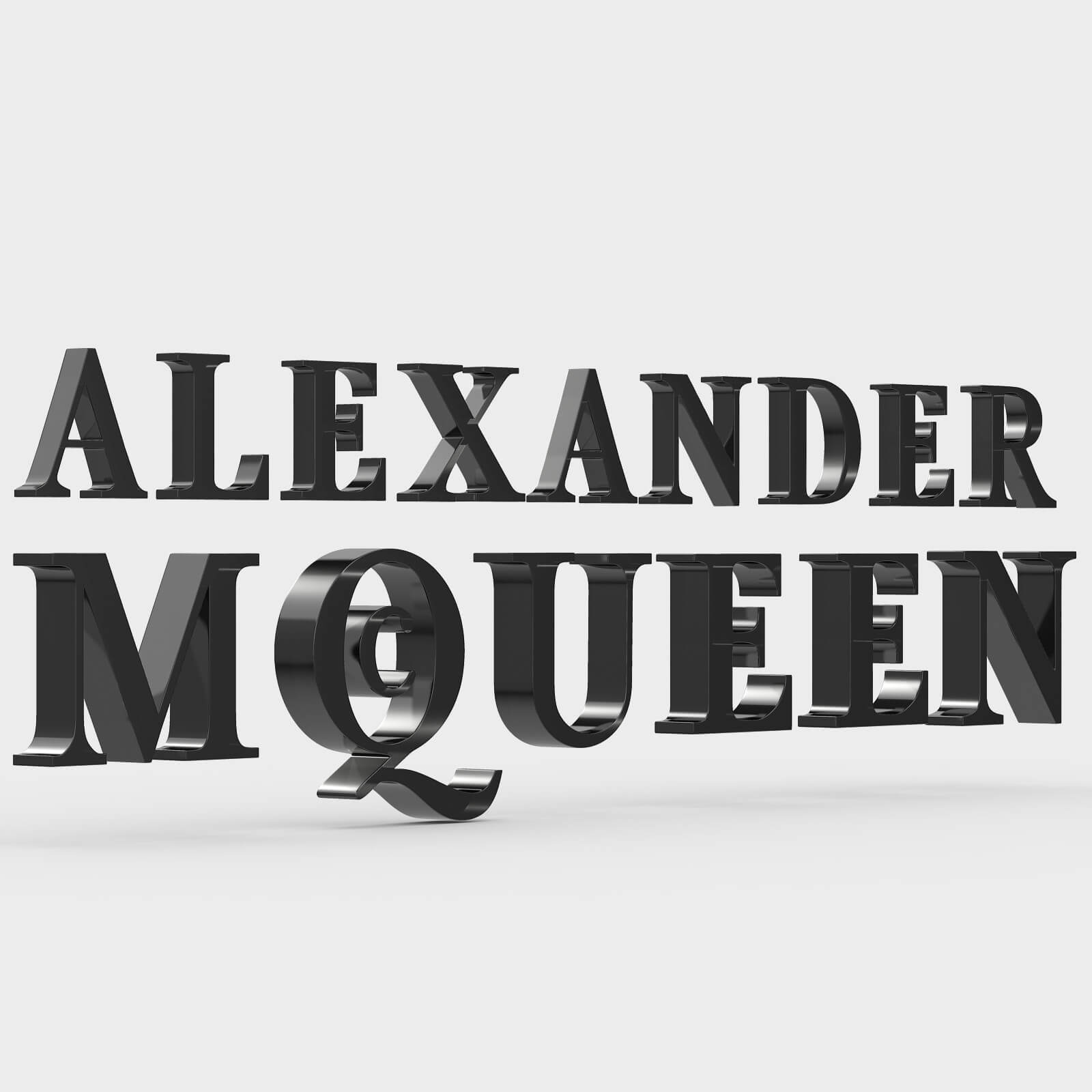 Alexander McQueen Logo - 3D Model by 3d_logoman