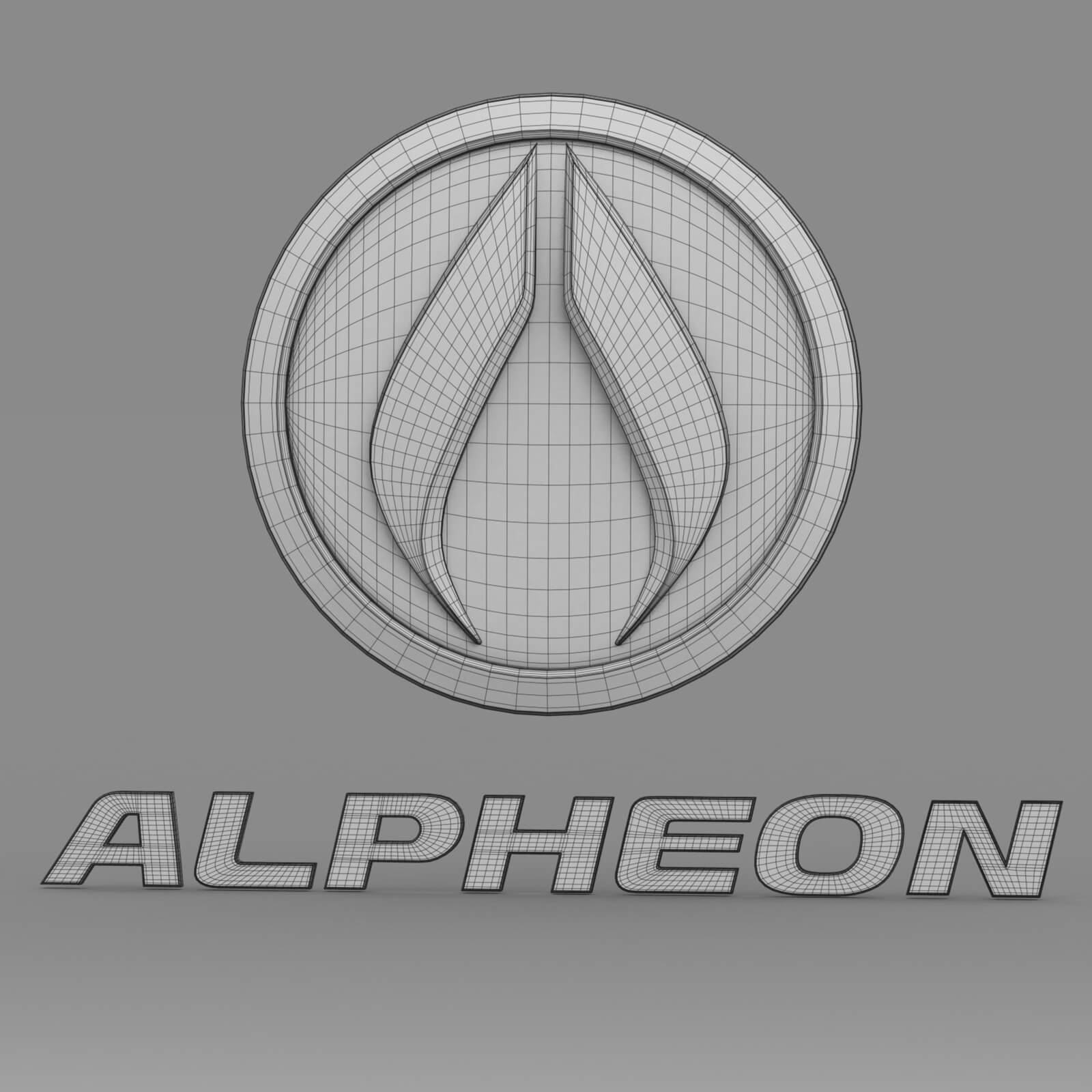 Alpheon Logo - 3D Model by 3d_logoman