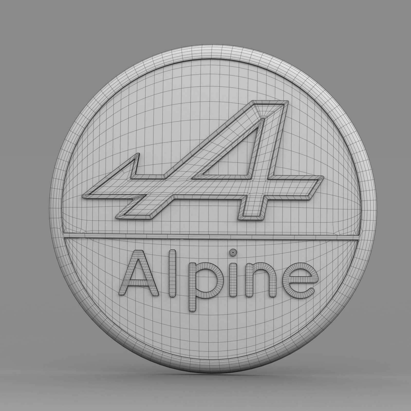 Alpine Logo - 3D Model by 3d_logoman