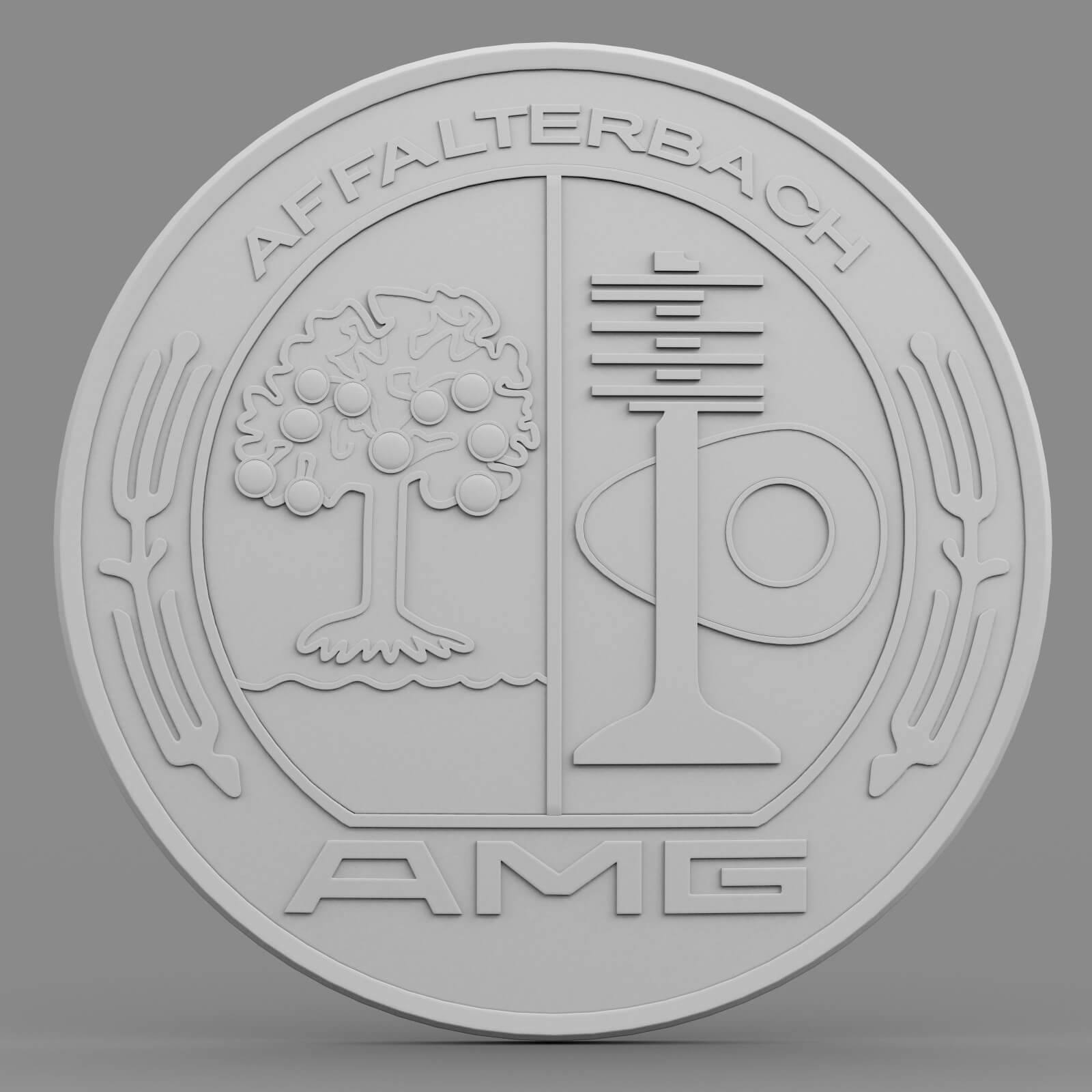 AMG Logo - 3D Model by 3d_logoman
