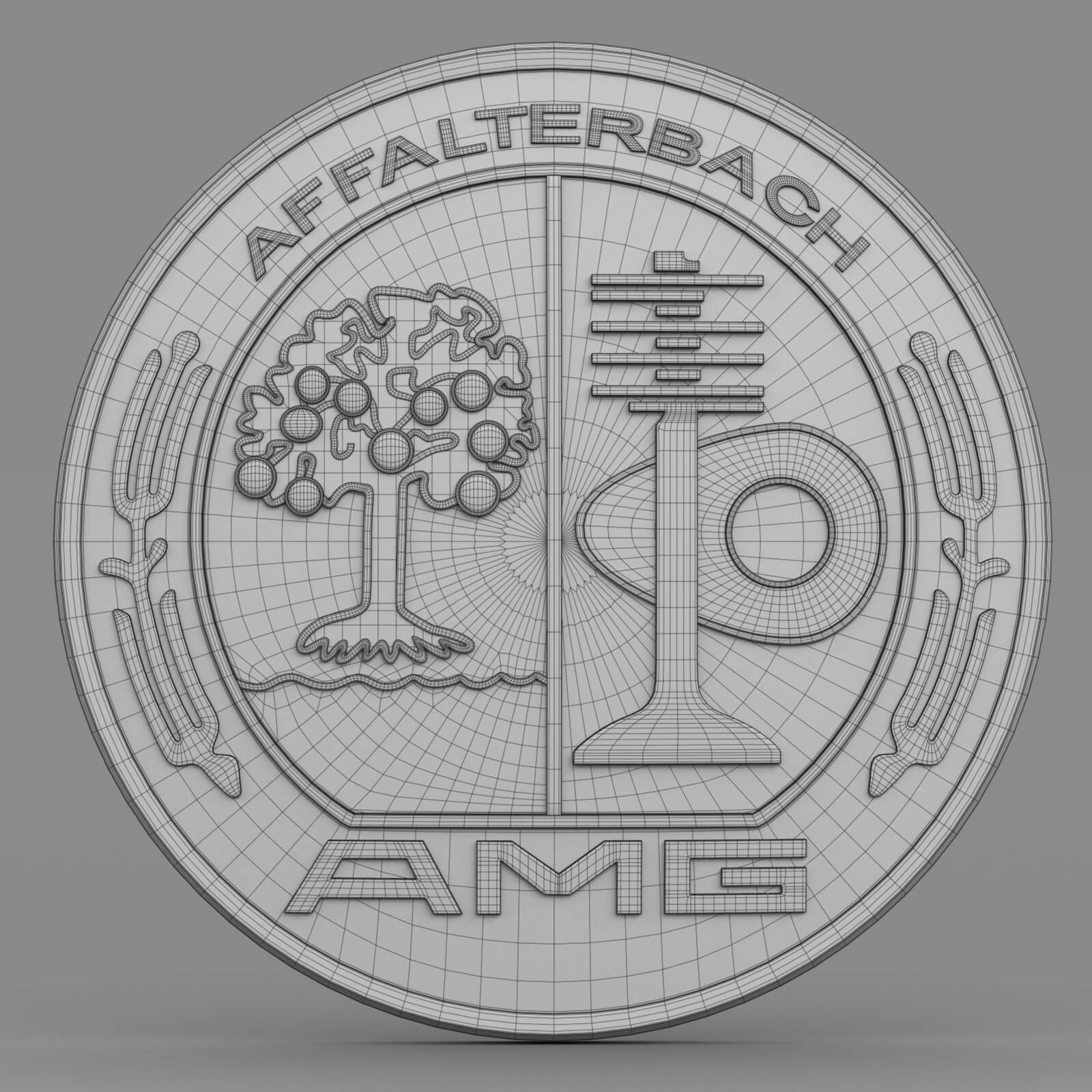 AMG Logo - 3D Model by 3d_logoman