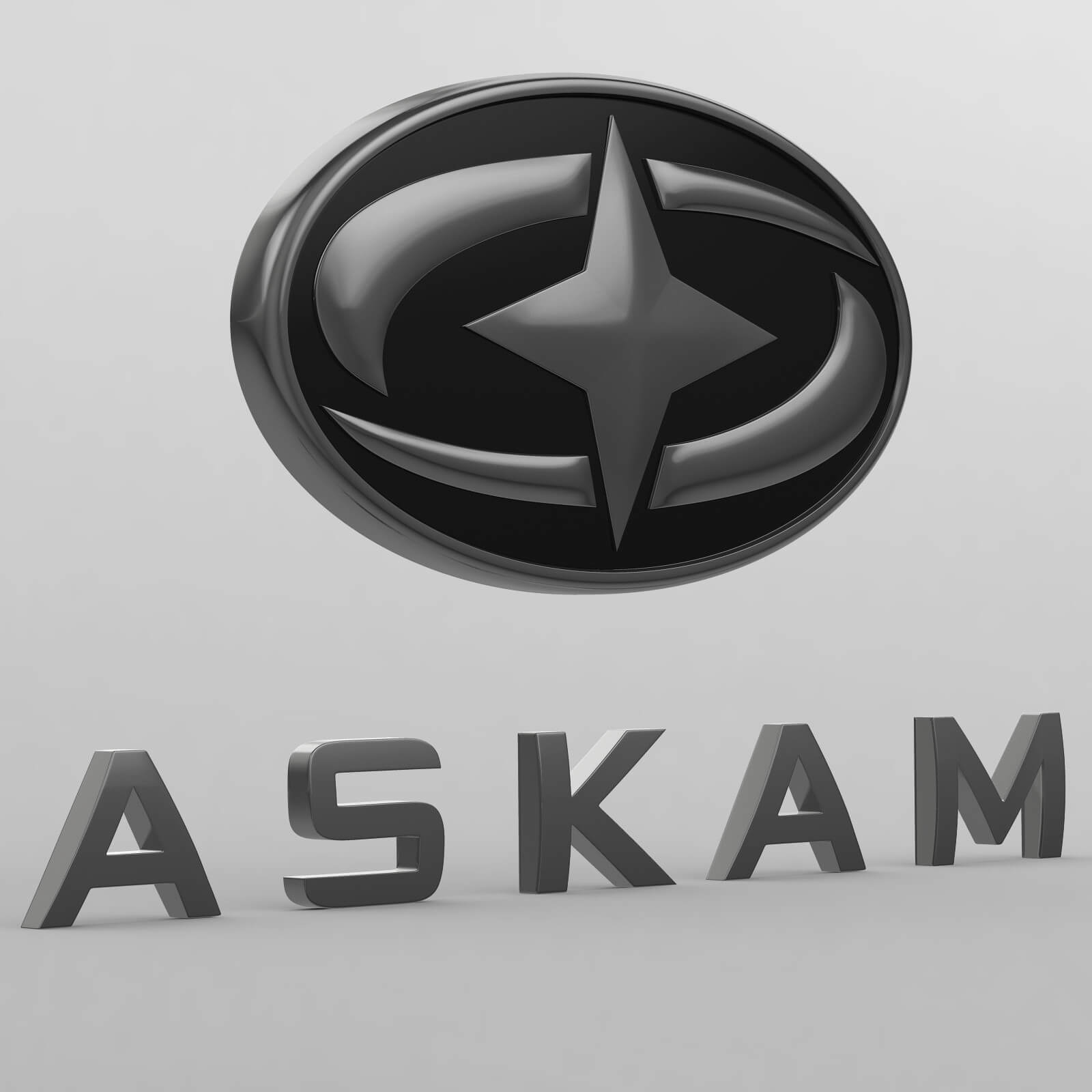 Askam Logo - 3D Model by 3d_logoman