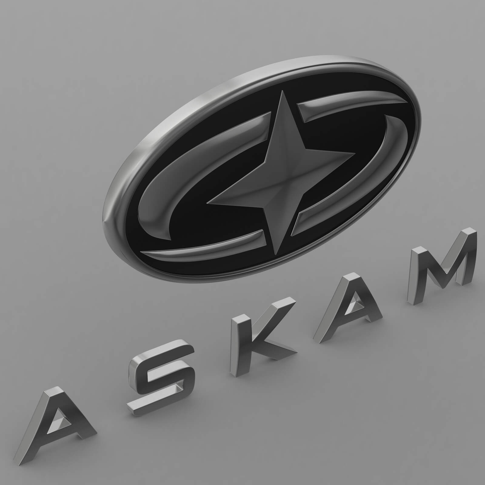 Askam Logo - 3D Model by 3d_logoman