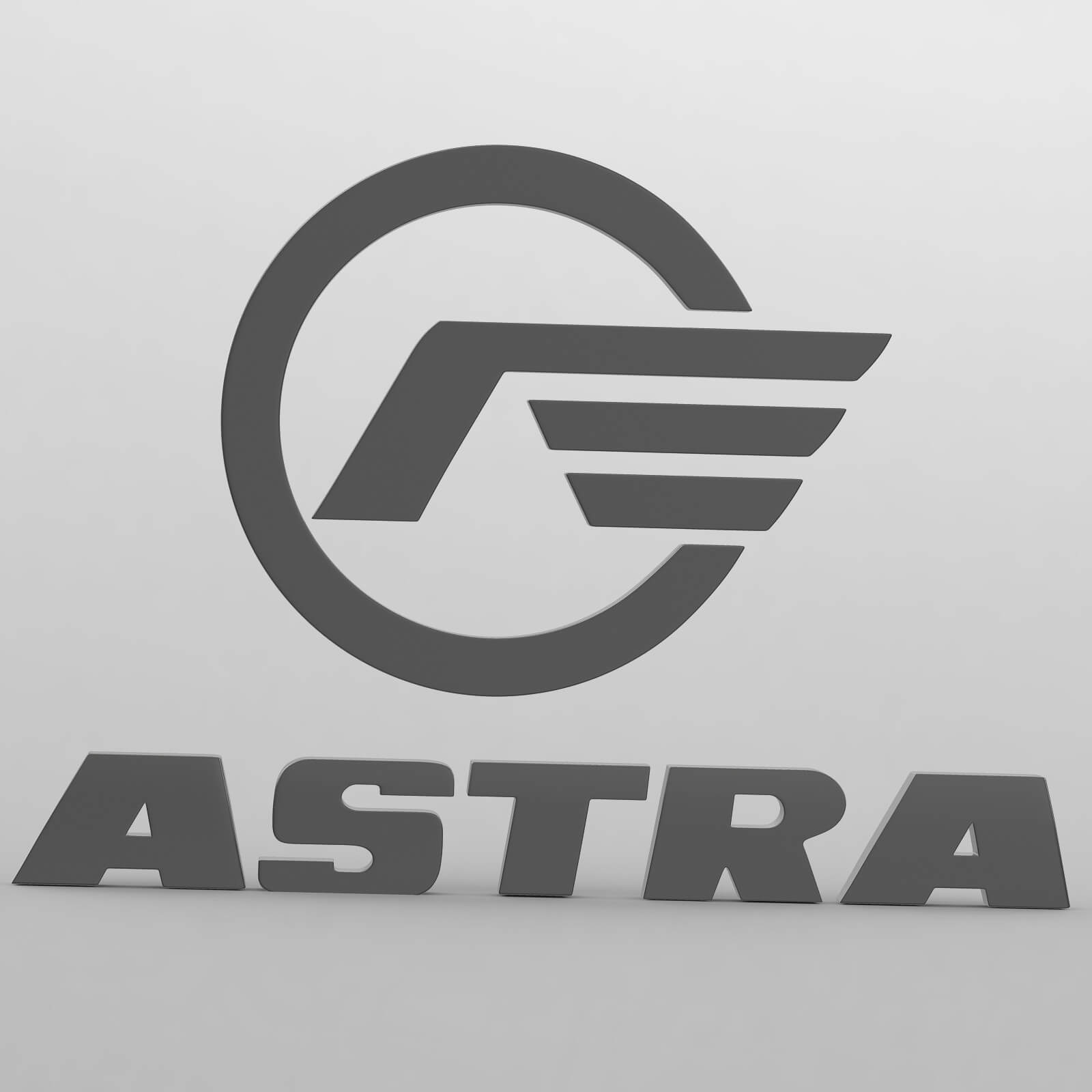 Astra Logo - 3D Model by 3d_logoman
