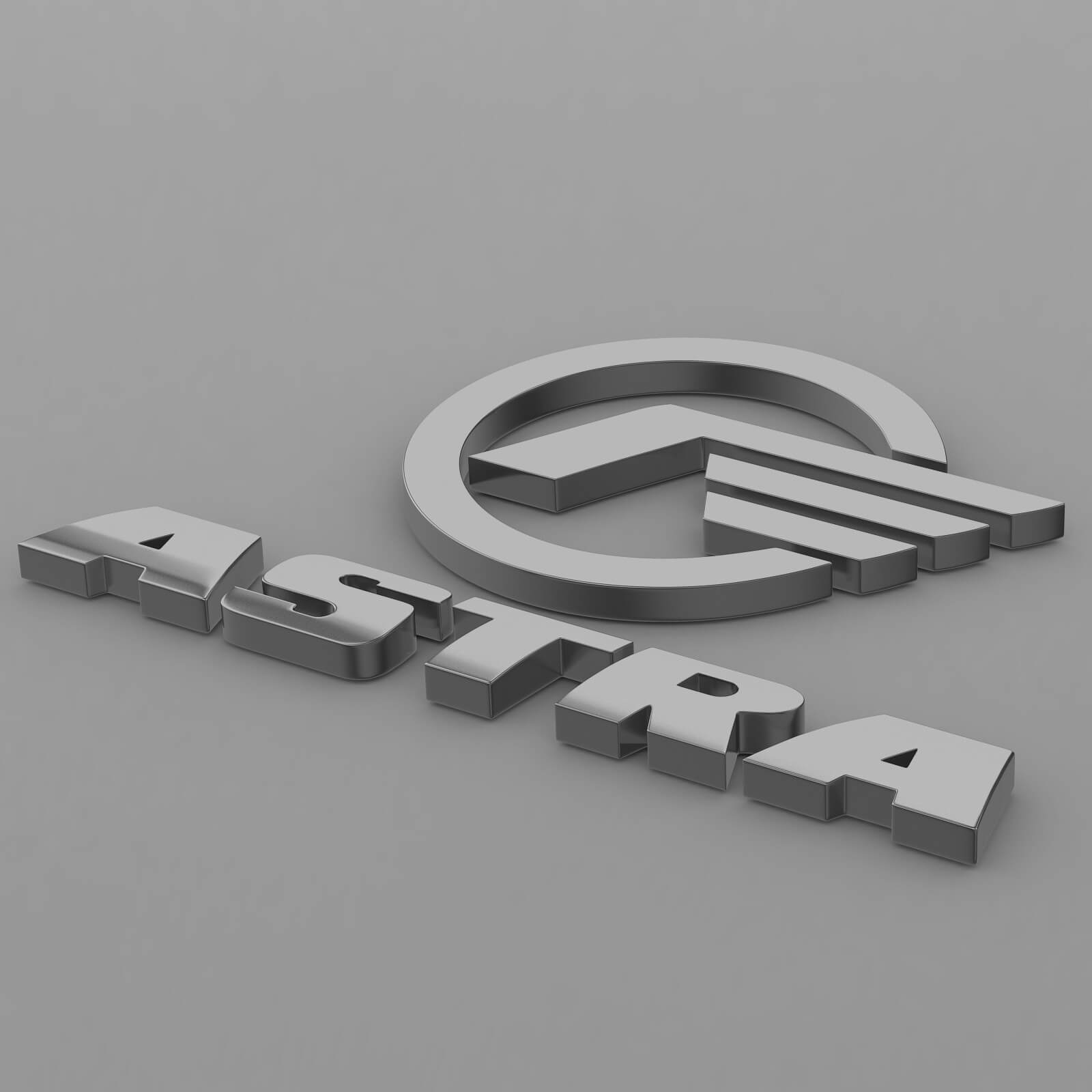 Astra Logo - 3D Model by 3d_logoman