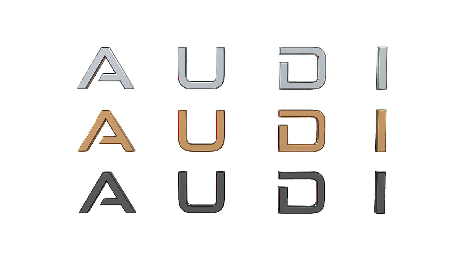 Logo 3d Au Format Png