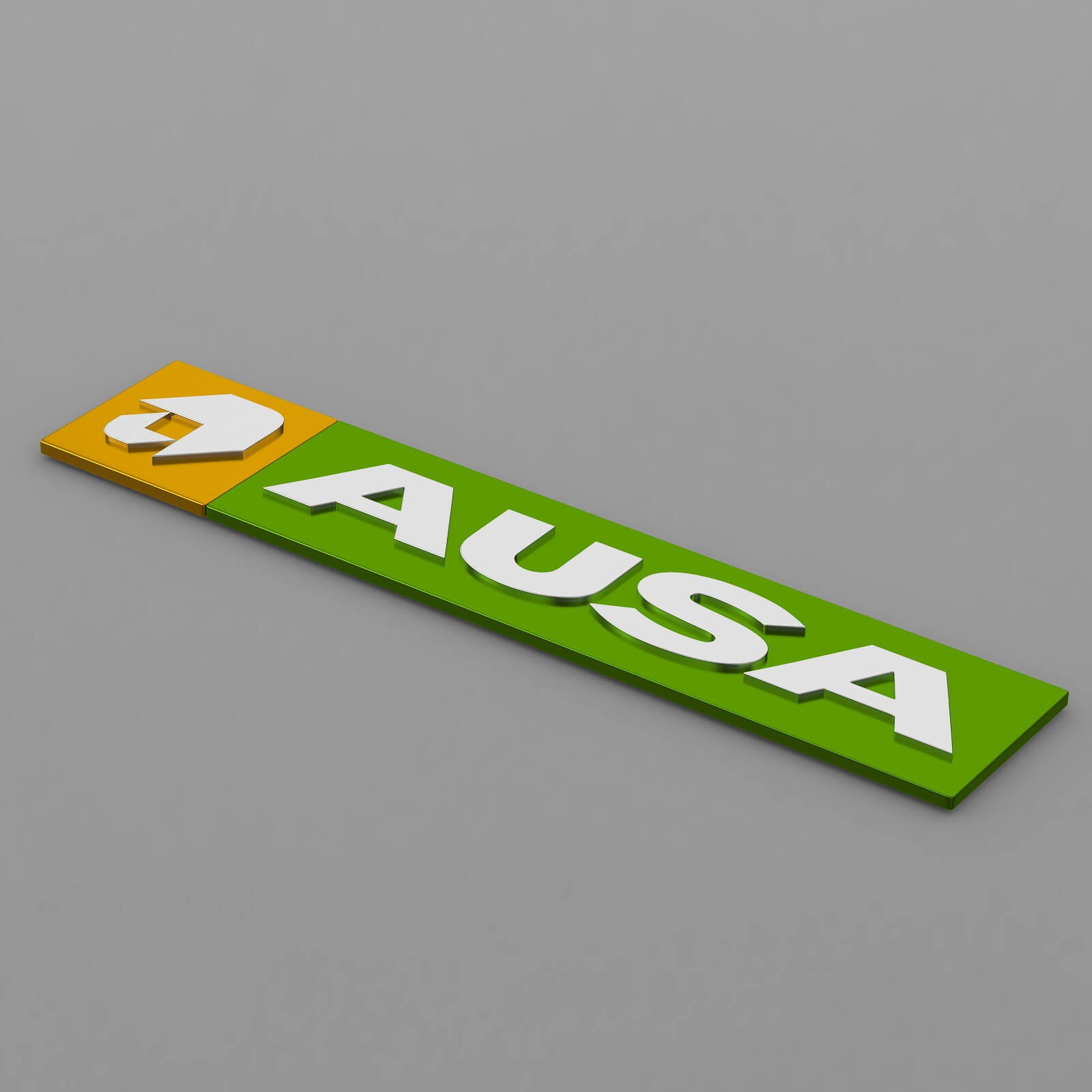 Ausa Logo - 3D Model by 3d_logoman