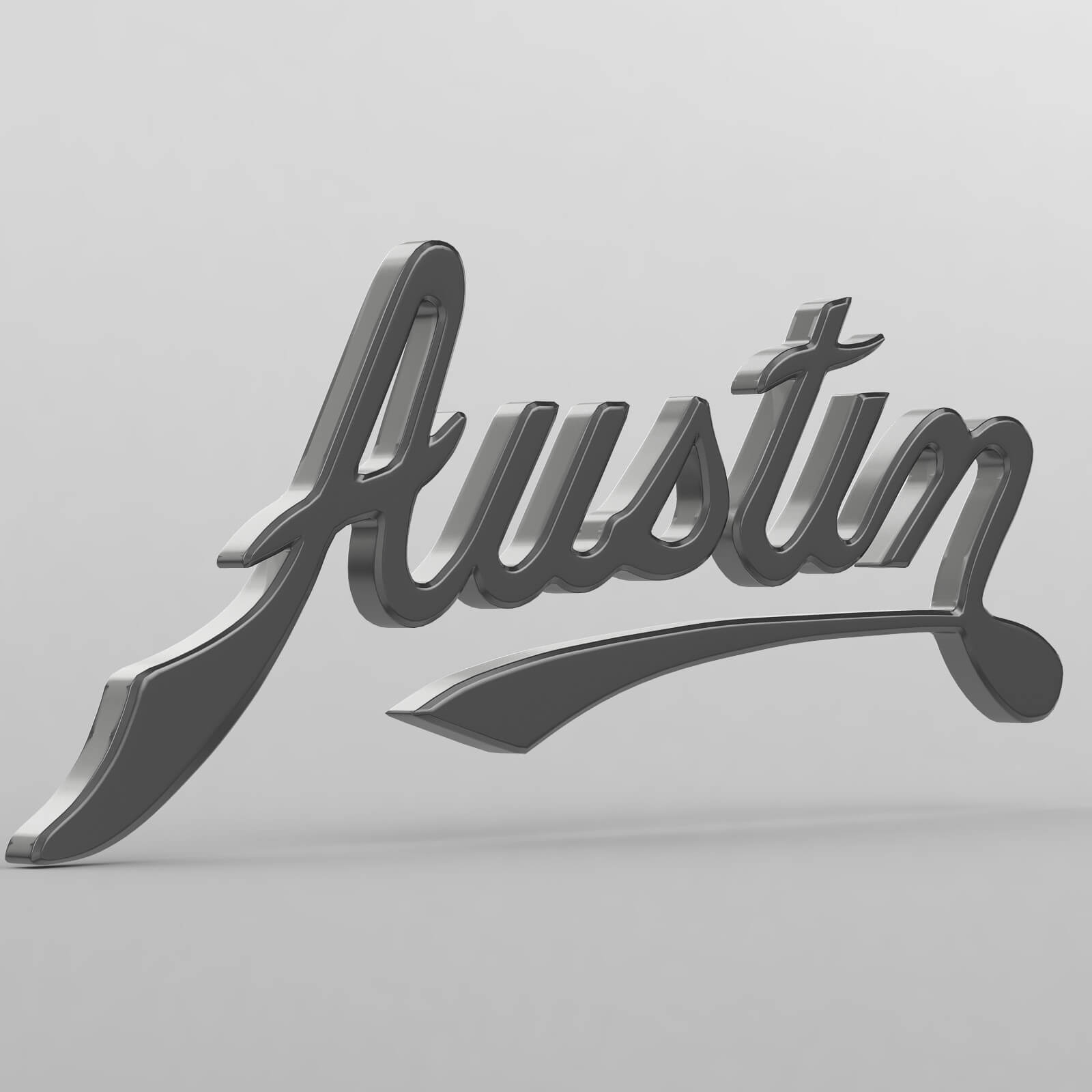 Austin Logo - 3D Model by 3d_logoman