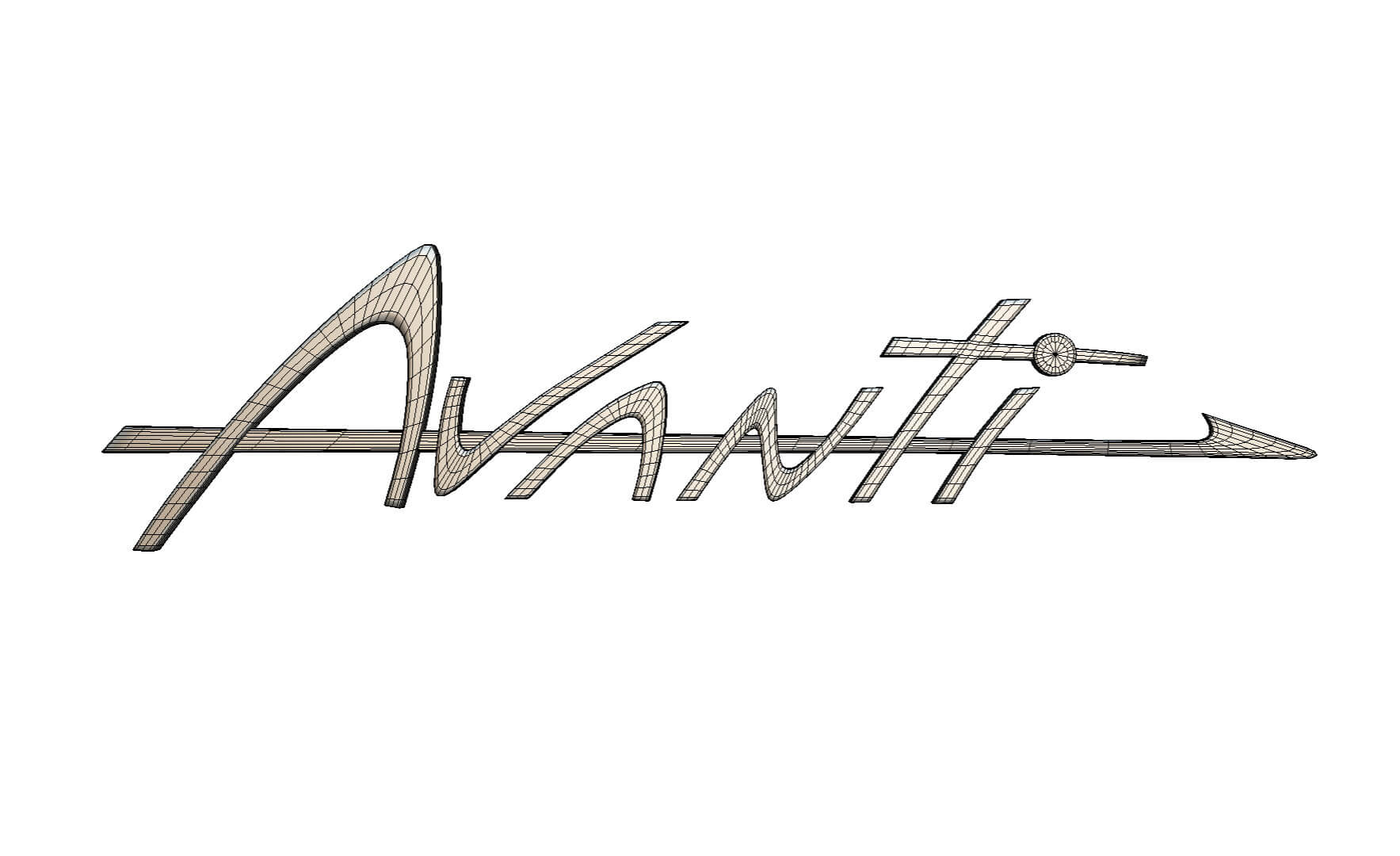Avanti Logo - 3D Model by 3d_logoman