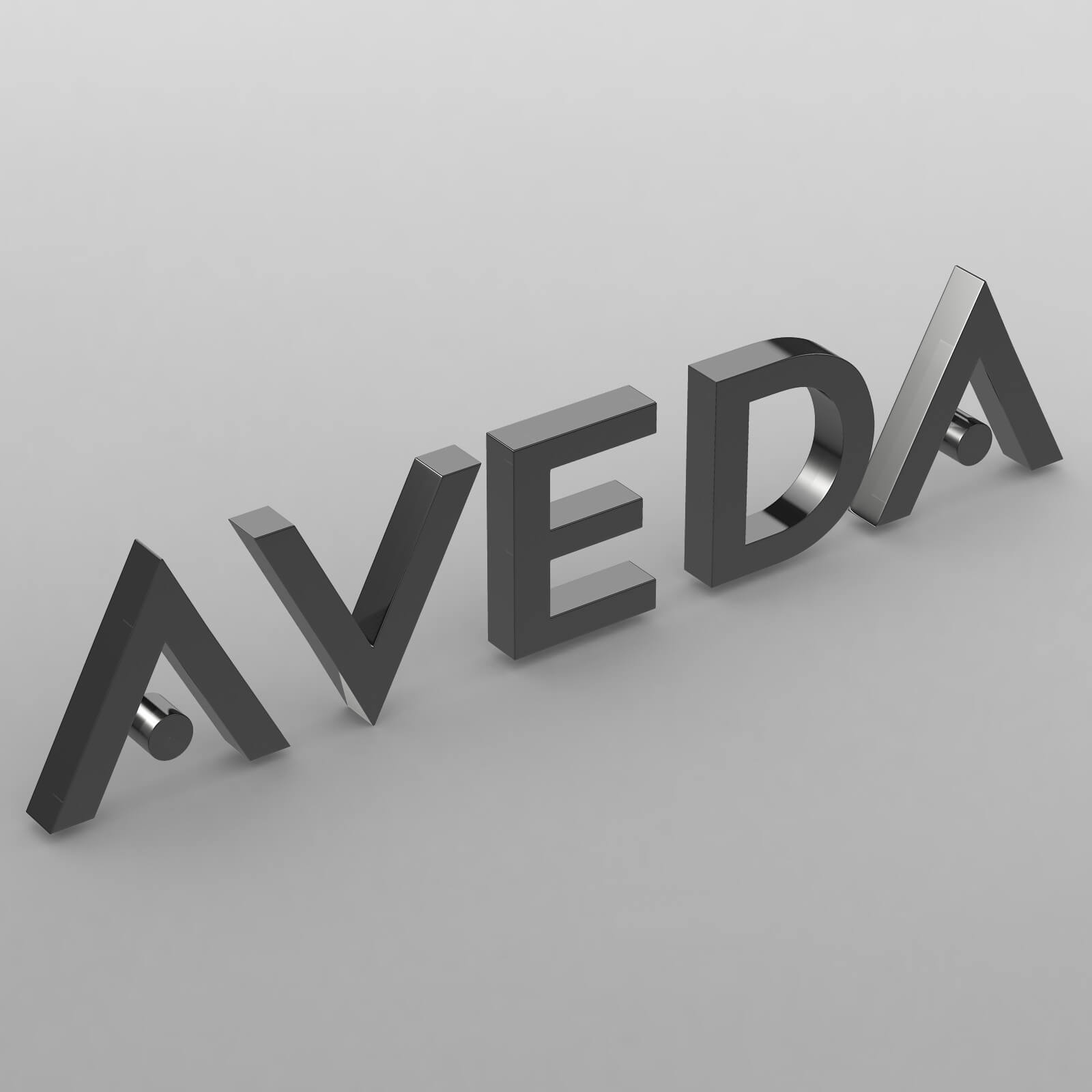 Aveda Logo - 3D Model by 3d_logoman