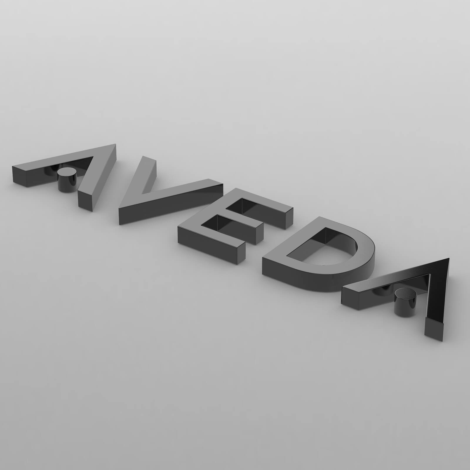 Aveda Logo - 3D Model by 3d_logoman