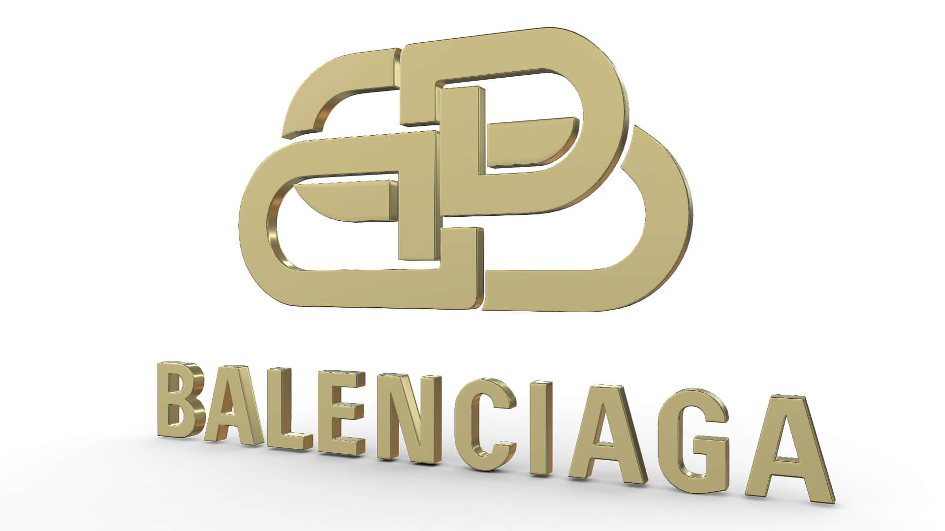 Balenciaga Logo - 3D Model by 3d_logoman