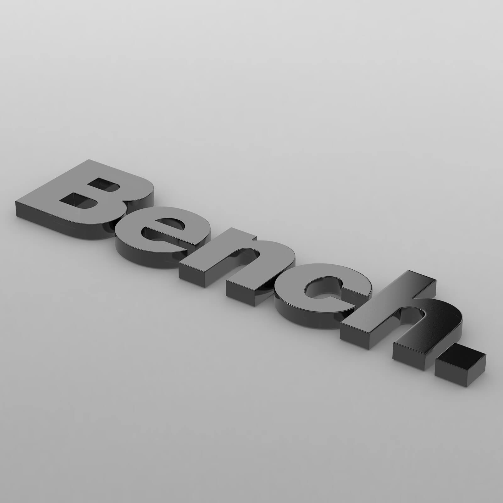Bench Logo - 3D Model by 3d_logoman