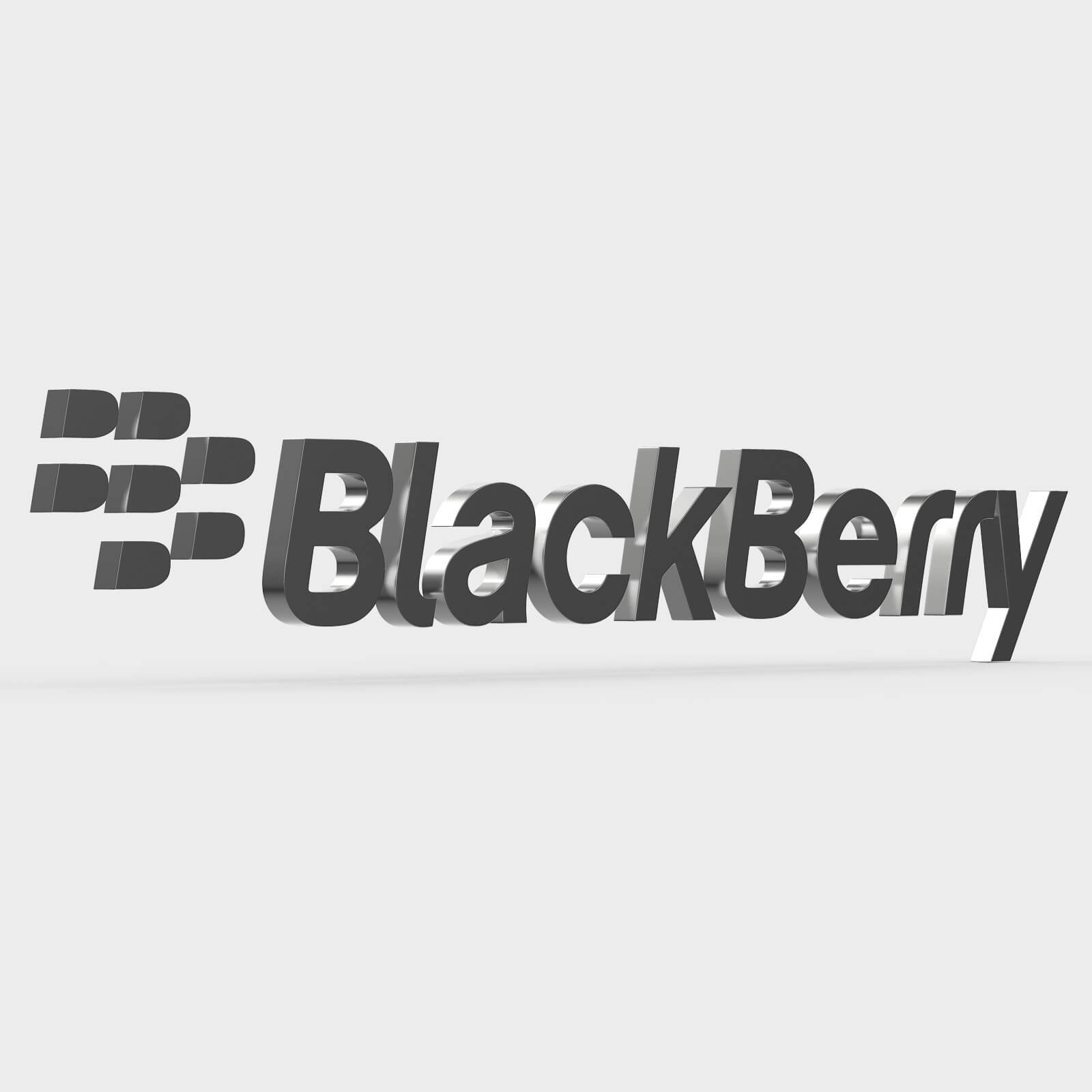 Blackberry Logo - 3D Print Model by 3d_logoman