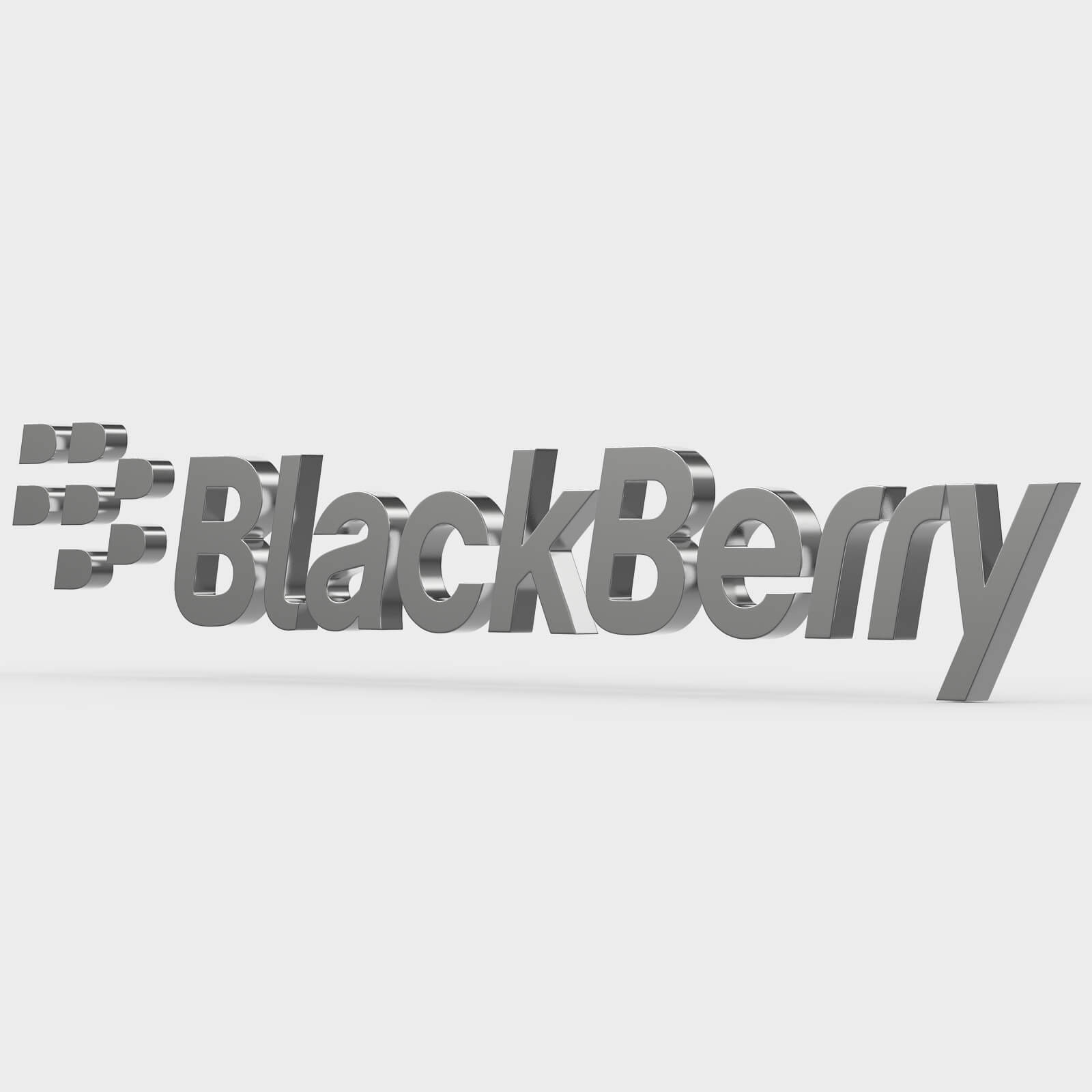 Blackberry Logo - 3D Print Model by 3d_logoman