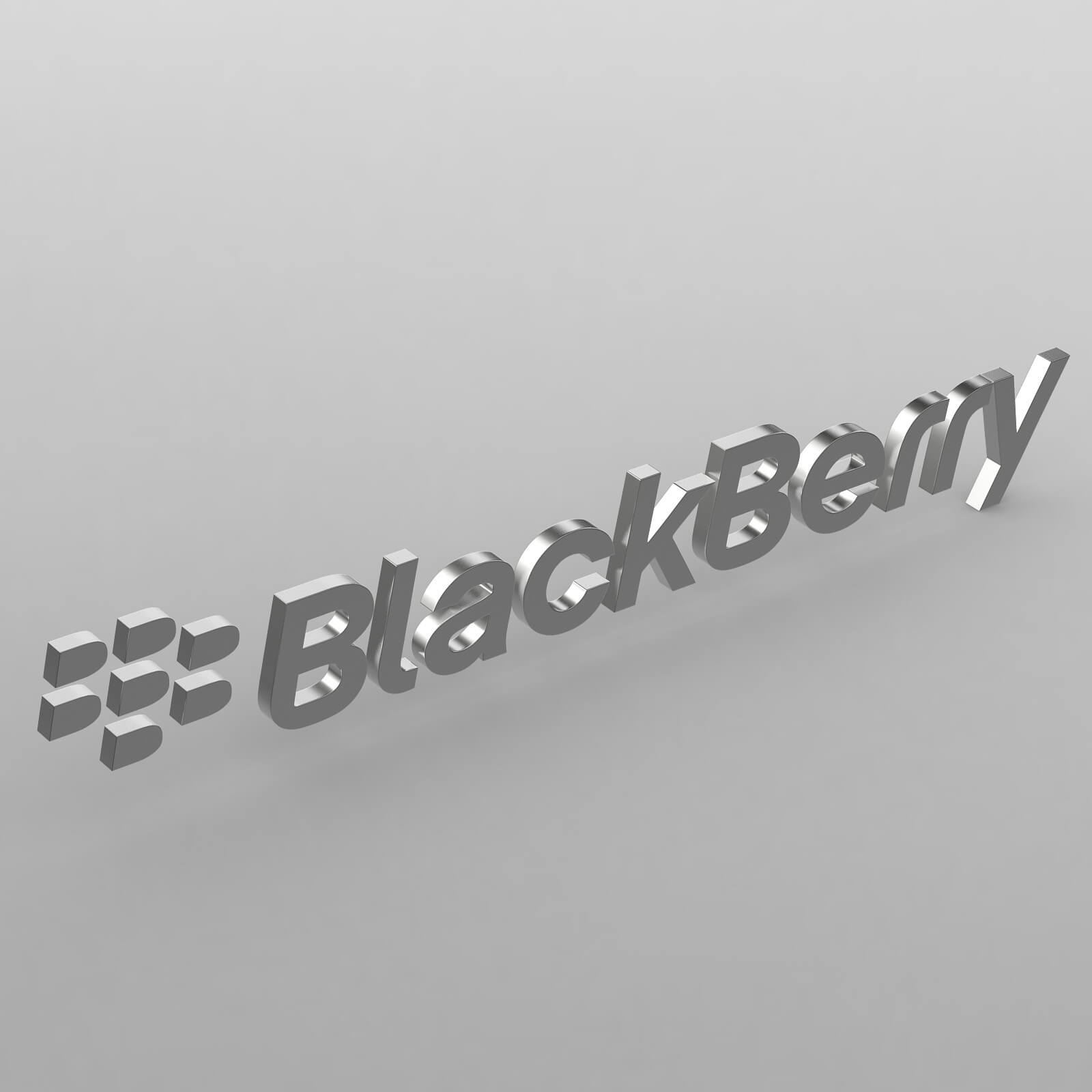 Blackberry Logo - 3D Print Model by 3d_logoman
