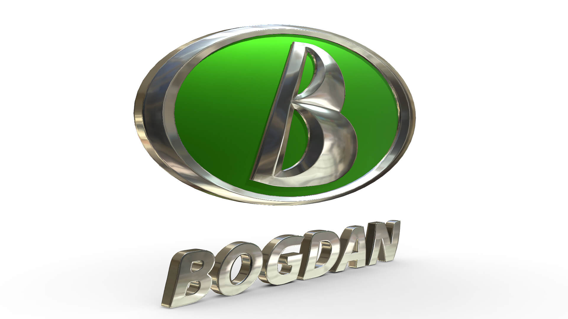 Bogdan Logo - 3D Model by 3d_logoman