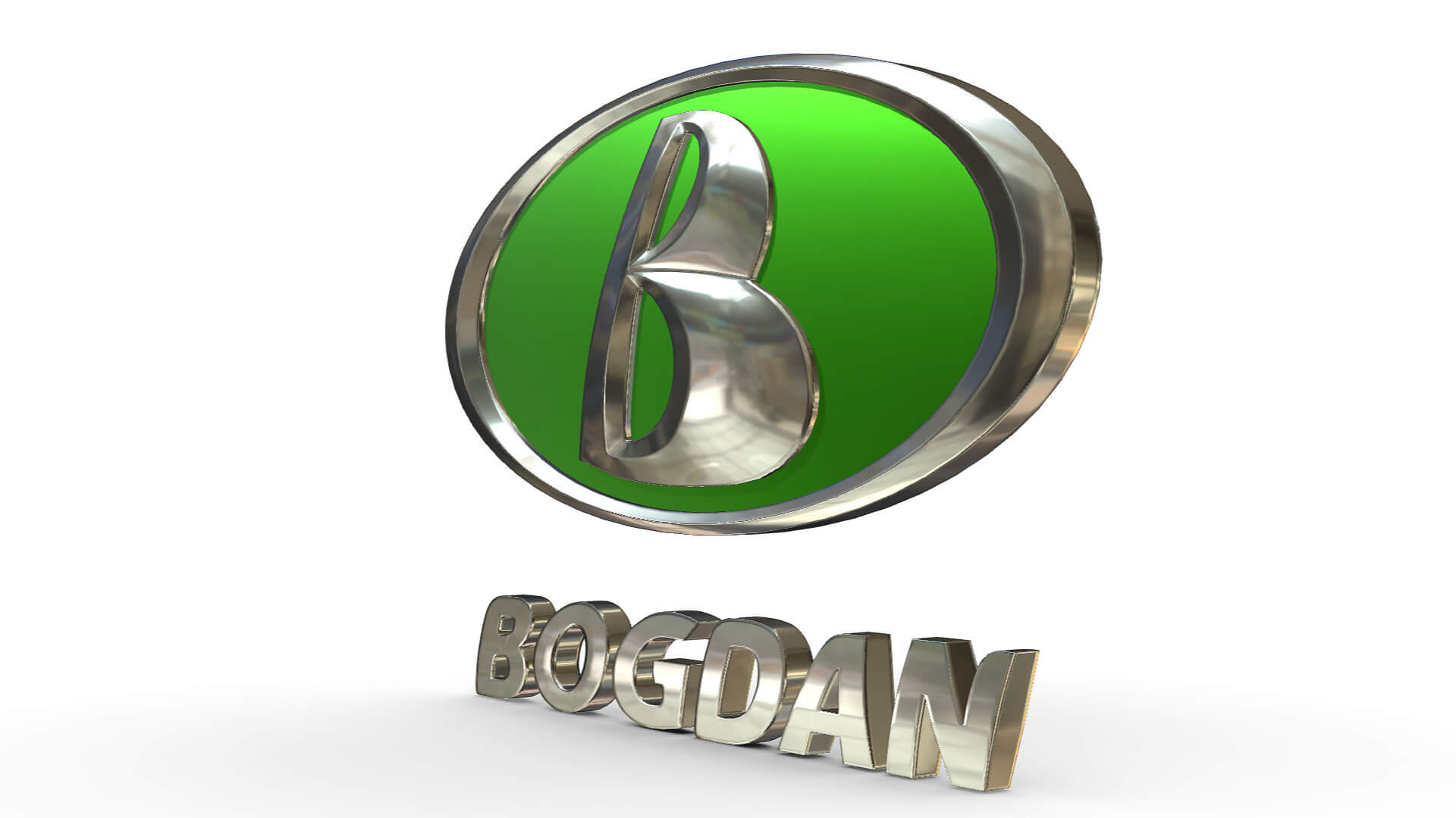 Bogdan Logo - 3D Model by 3d_logoman
