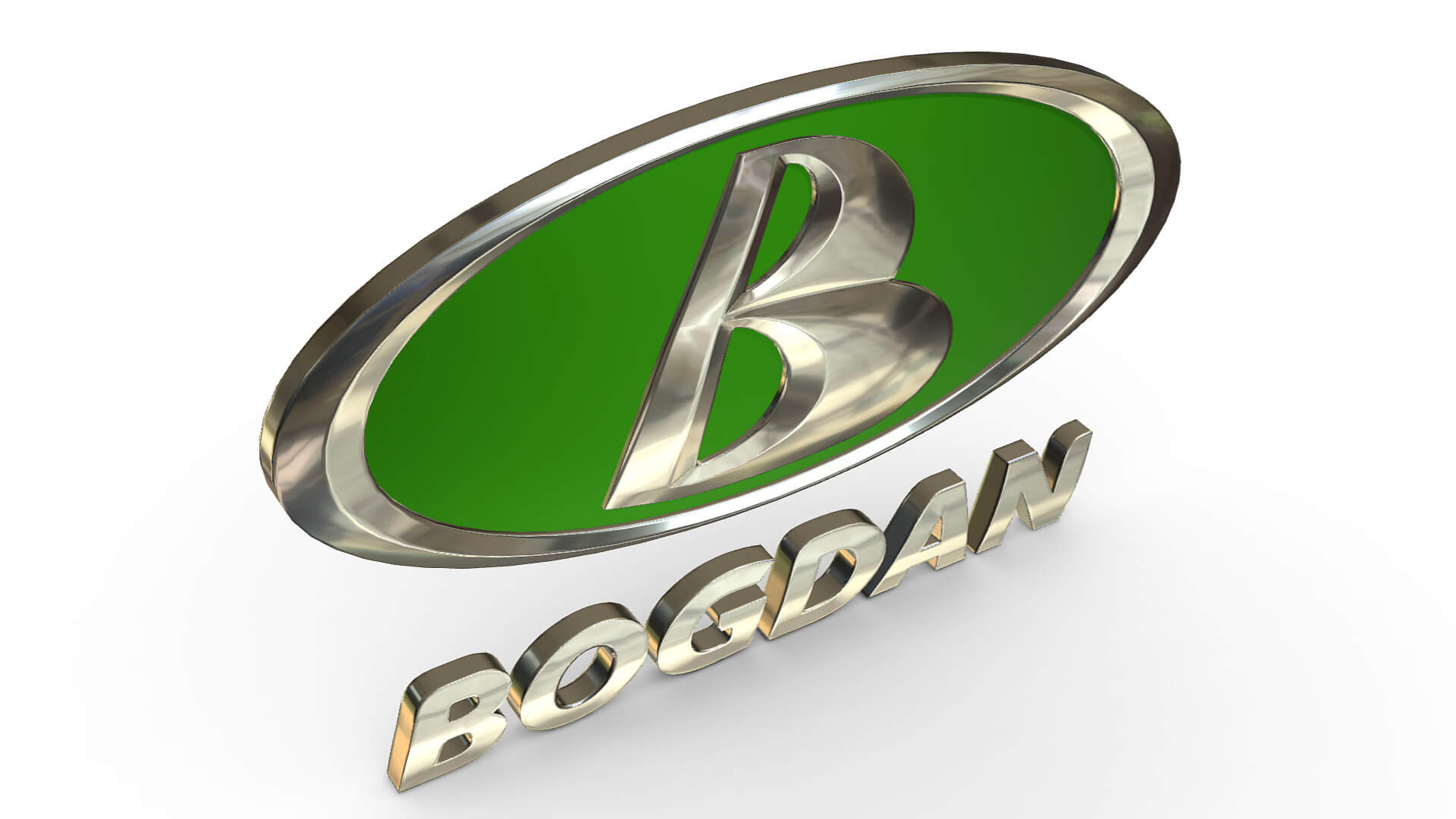 Bogdan Logo - 3D Model by 3d_logoman