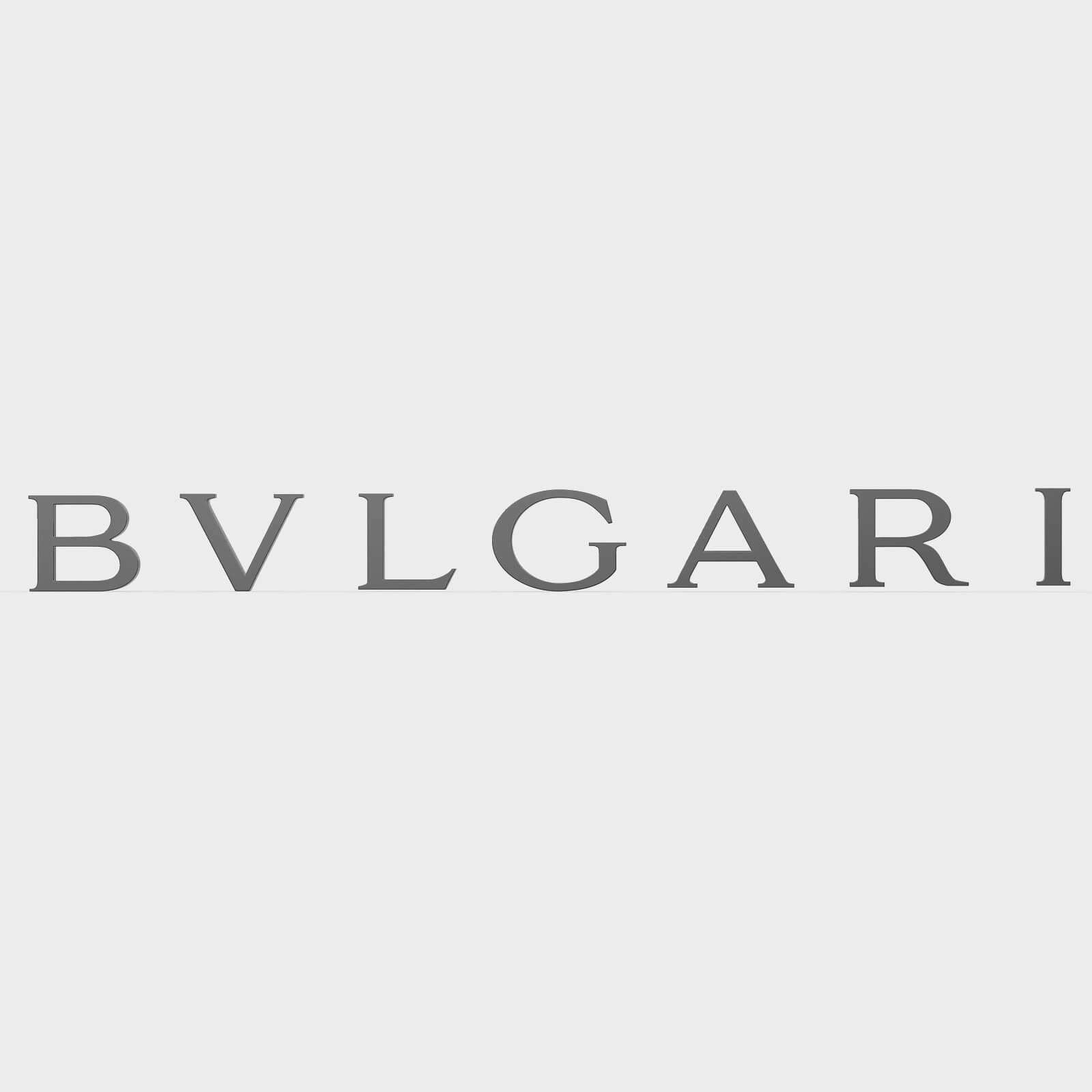 Bulgari Logo - 3D Model by 3d_logoman