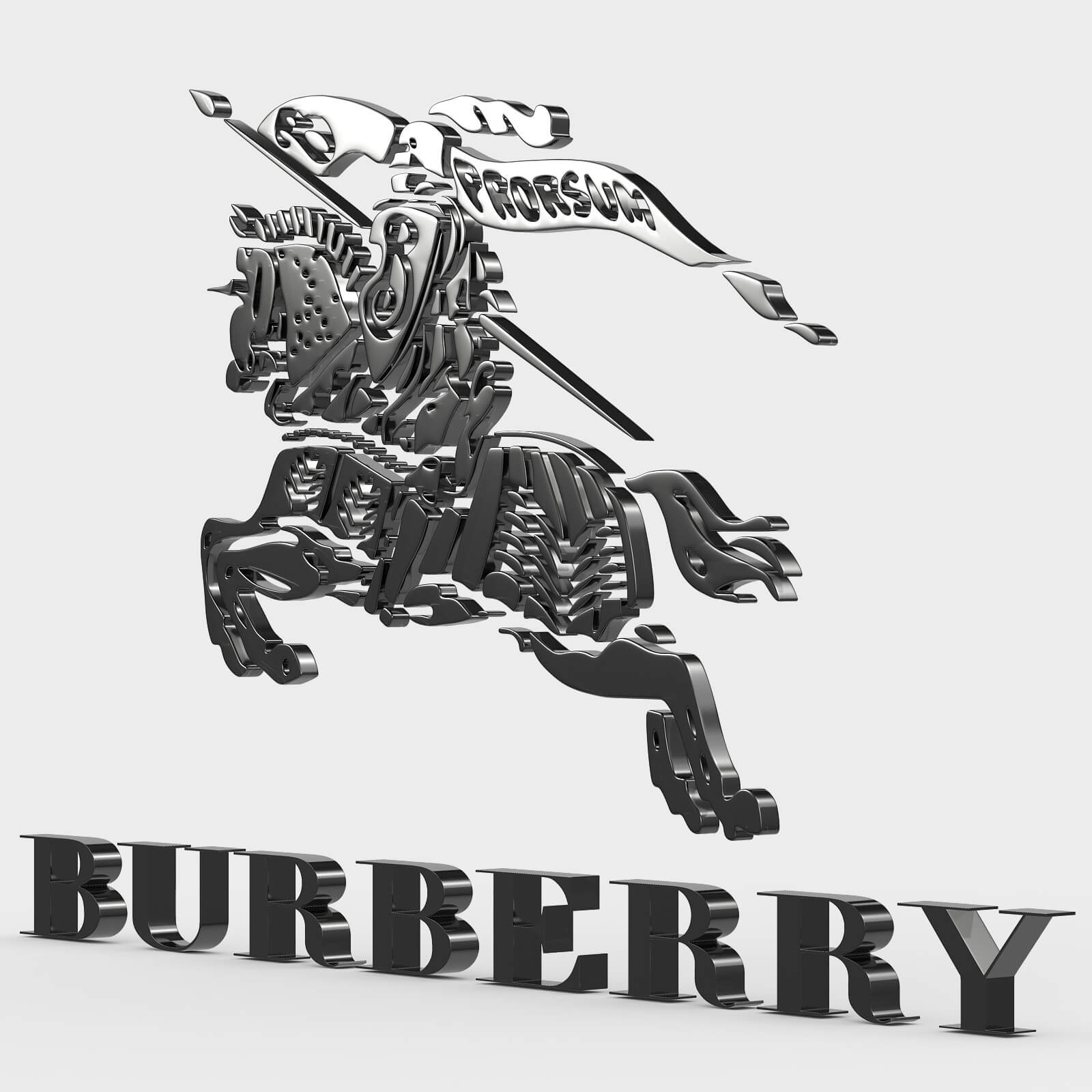 Burberry Logo - 3D Model by 3d_logoman