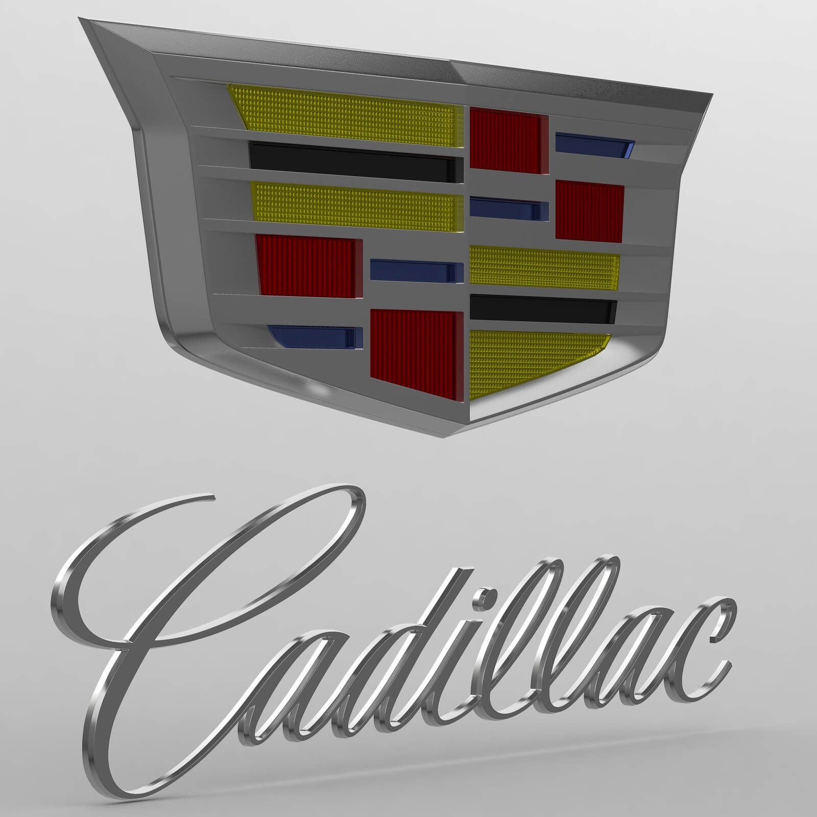 Cadillac Logo - 3D Model by 3d_logoman
