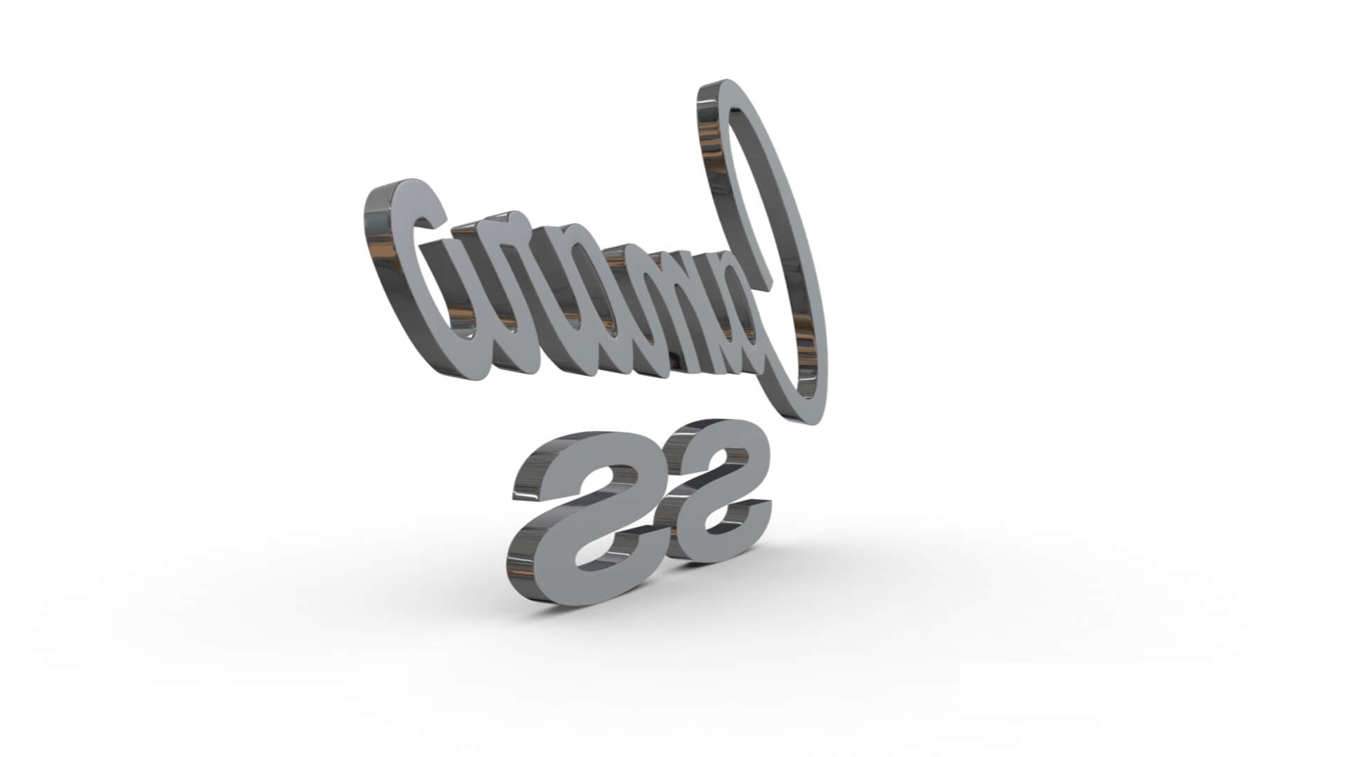 Camaro SS Porsche Emblem Nameplate - 3D Model by 3d_logoman