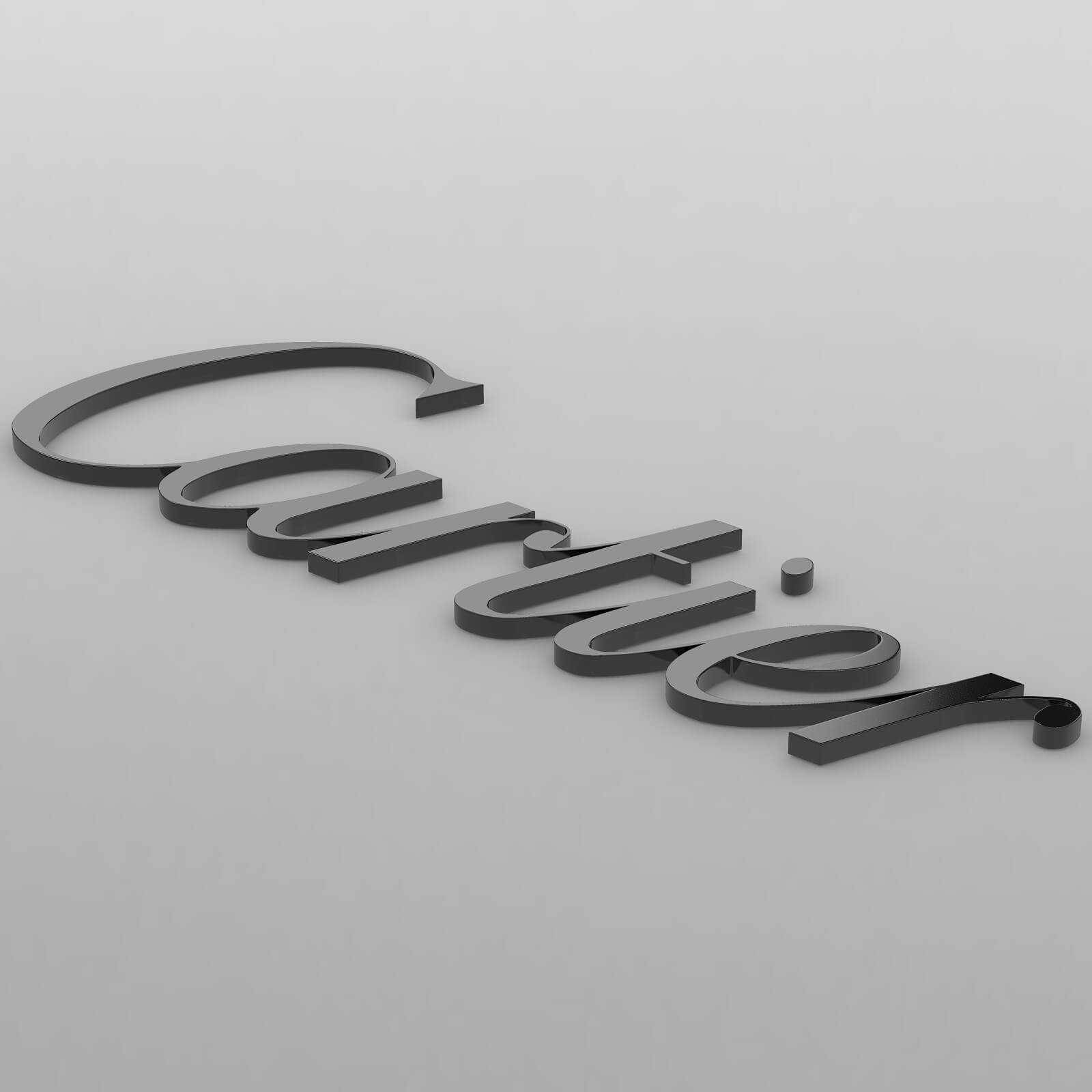 Cartier Logo - 3D Model by 3d_logoman