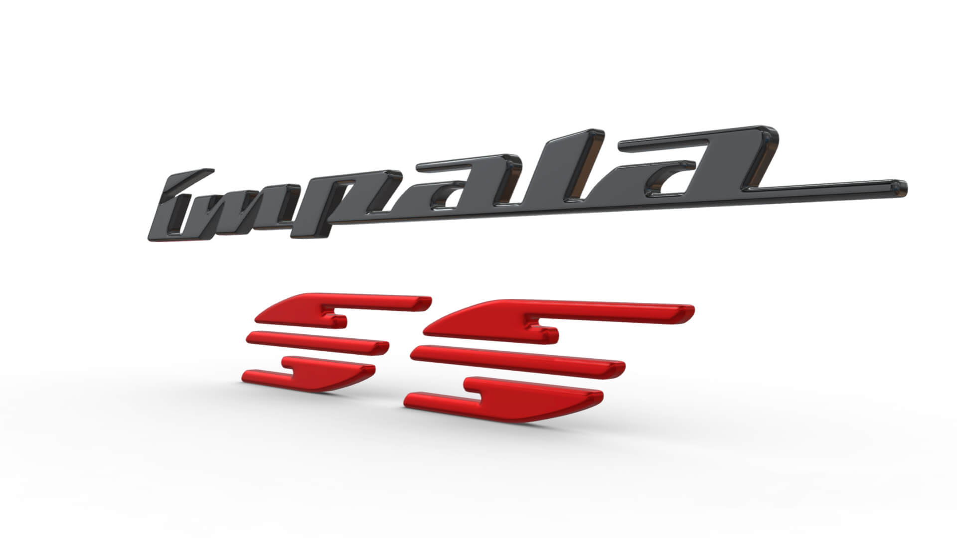 Chevrolet Impala Logo Nameplate - 3D Model by 3d_logoman