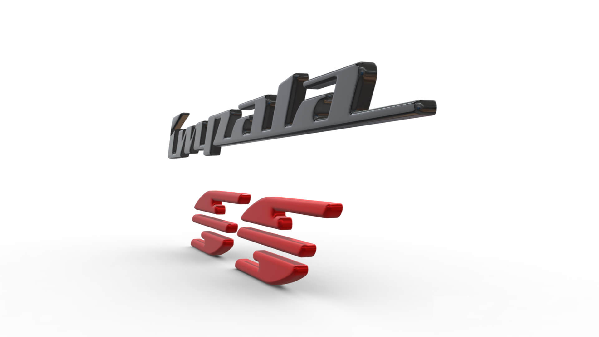 Chevrolet Impala Logo Nameplate - 3D Model by 3d_logoman