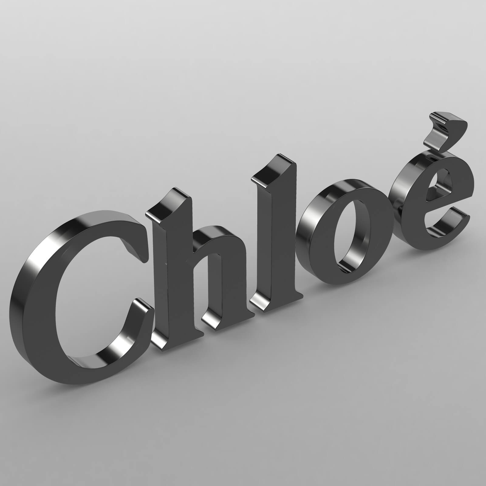 Chloe Logo - 3D Model by 3d_logoman