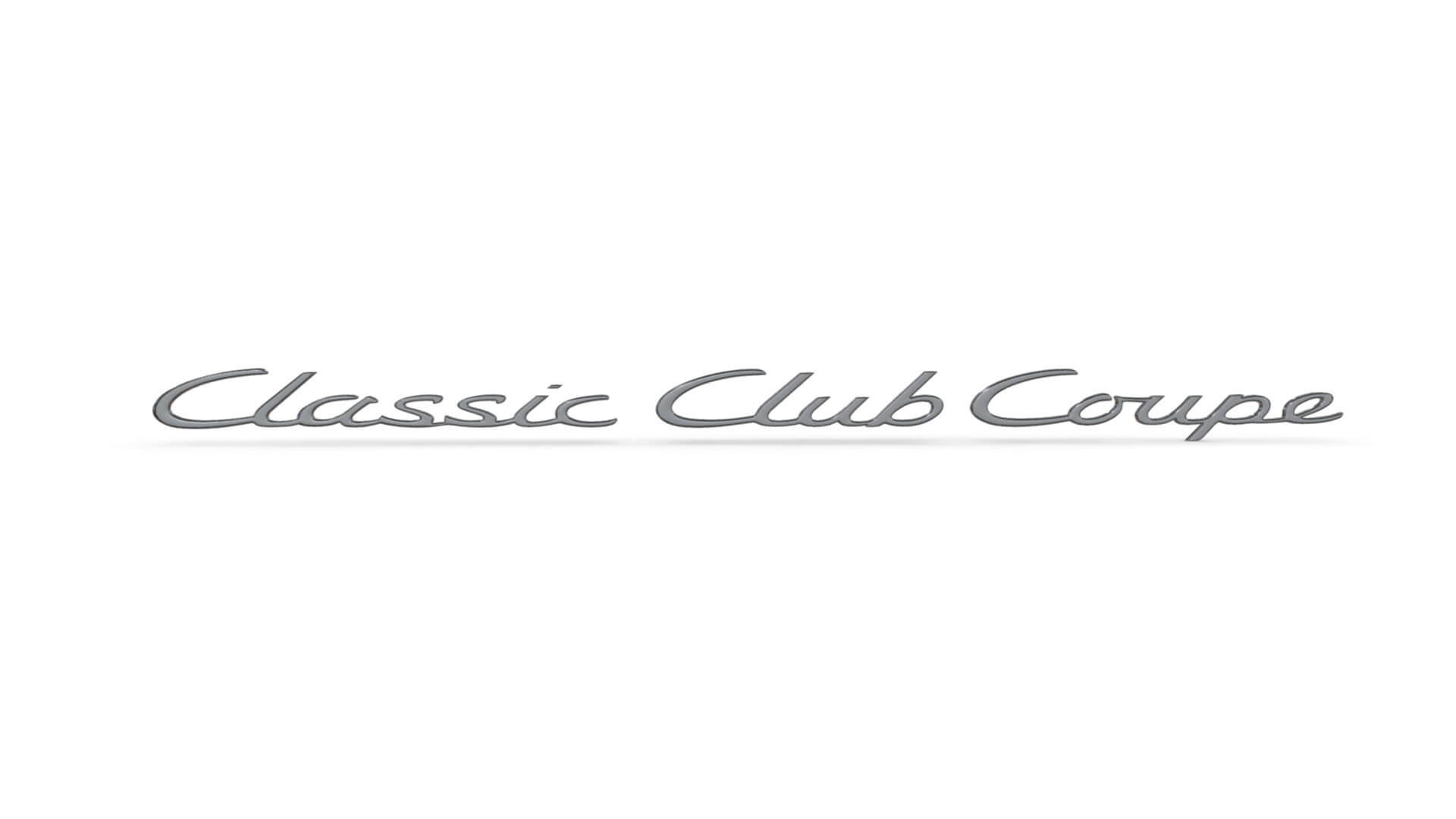 Classic Club Coupe Emblem Nameplate - 3D Model by 3d_logoman