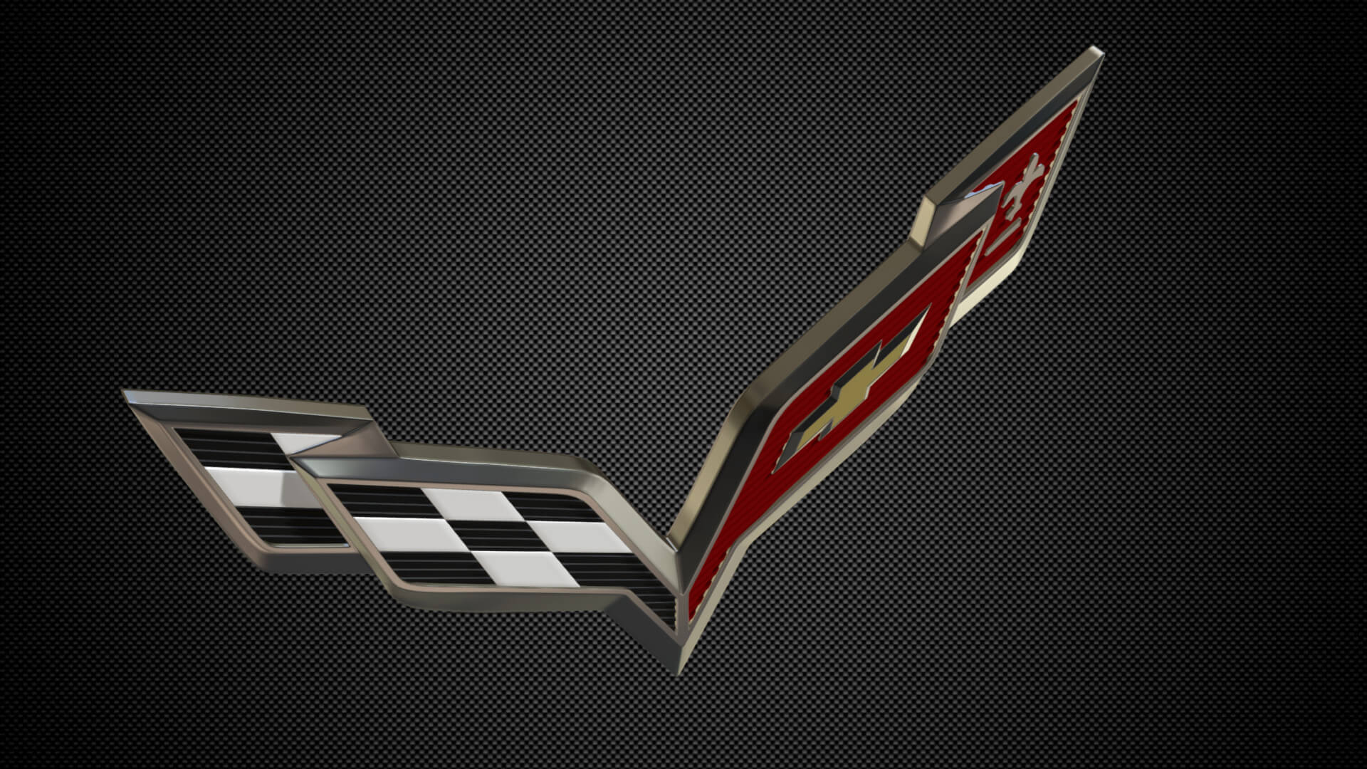 Corvette Logo - 3D Model by 3d_logoman