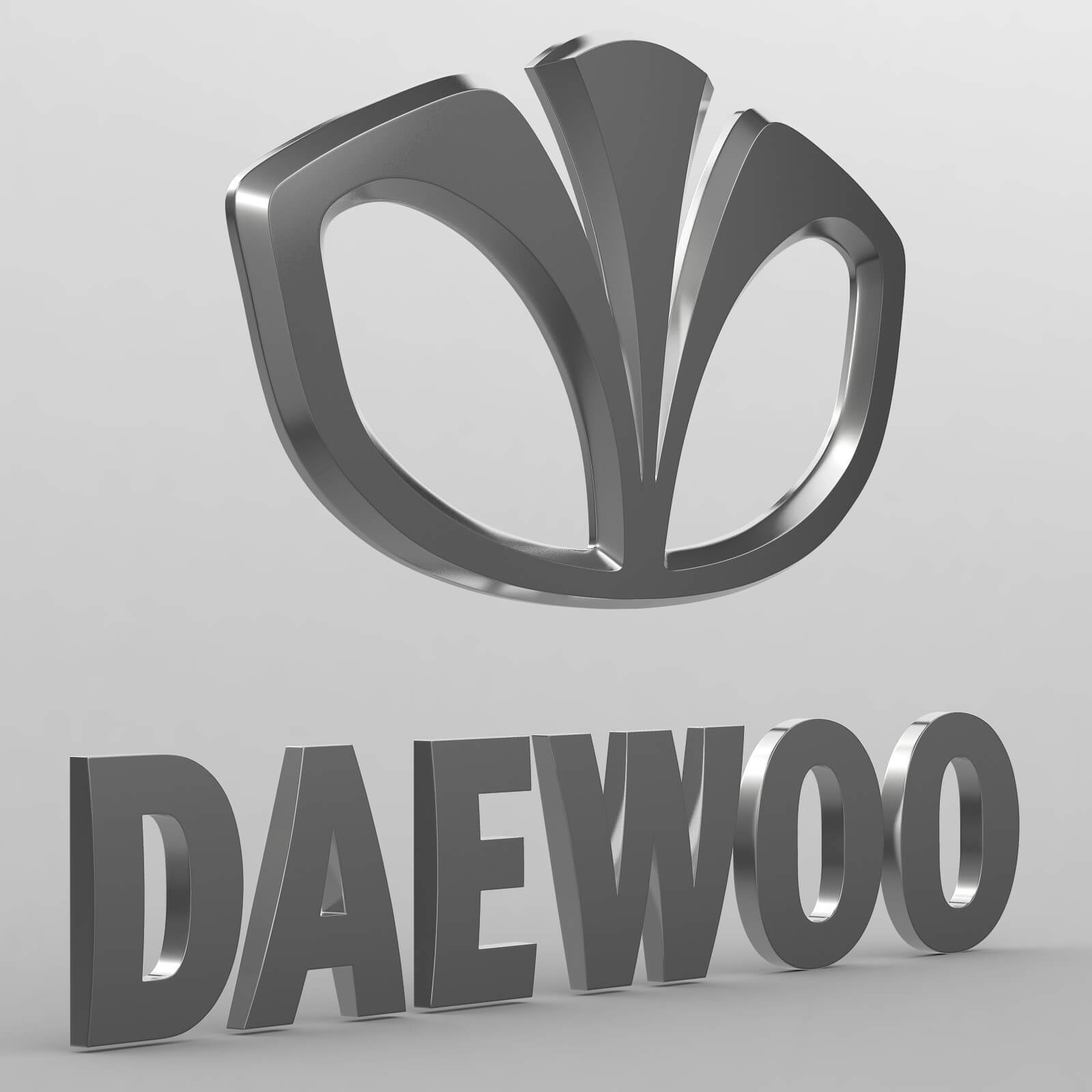 Daewoo Logo - 3D Model by 3d_logoman