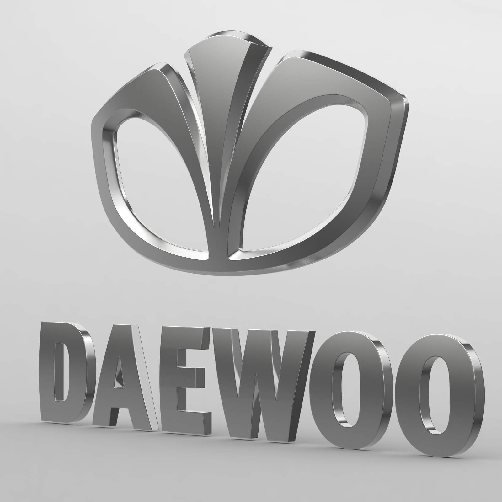 Daewoo Logo - 3D Model by 3d_logoman